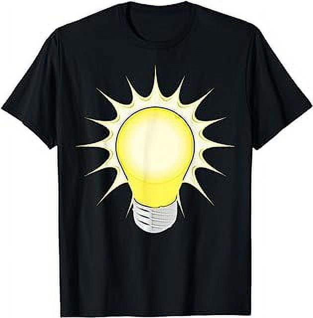 Lightbulb T-Shirt - Light Bulb Idea Tee Shirt - Walmart.com
