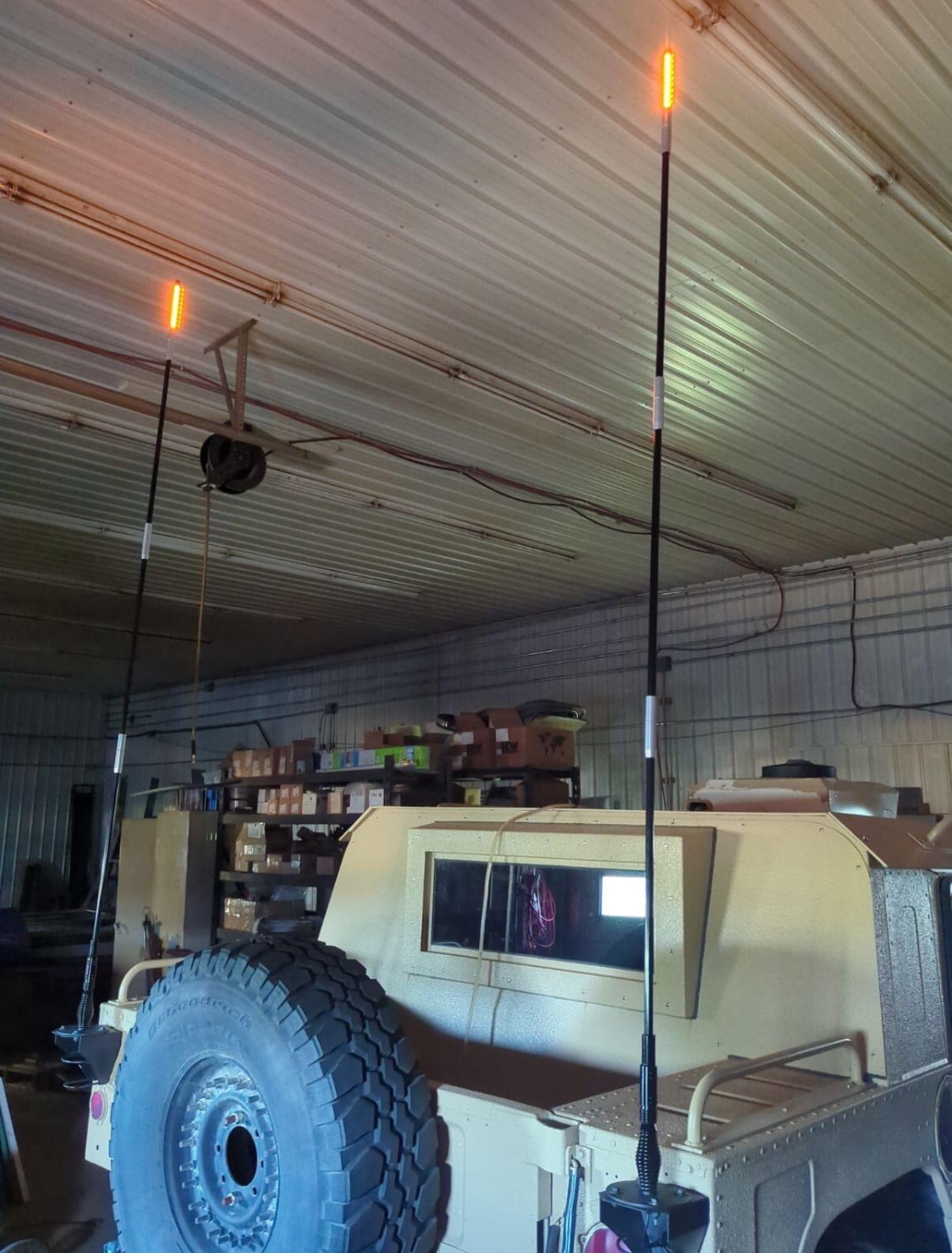 Lighted Antenna Kit, 24v, Variable Length, Includes Base and Mounting ...