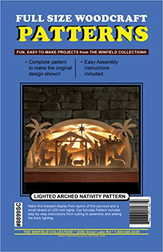Lighted Arch Nativity Scroll Saw Pattern - Walmart.com