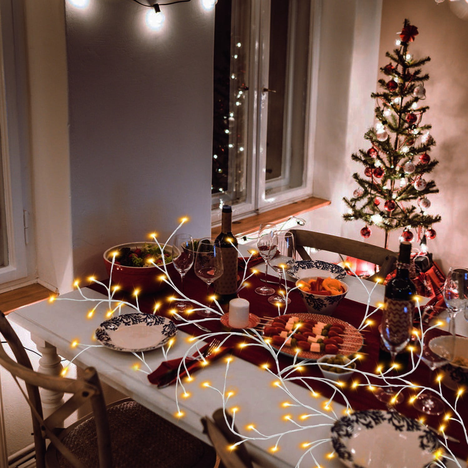 Lighted Birch Garland,Birch Garland with Lights,Vine Lights,Lighted ...