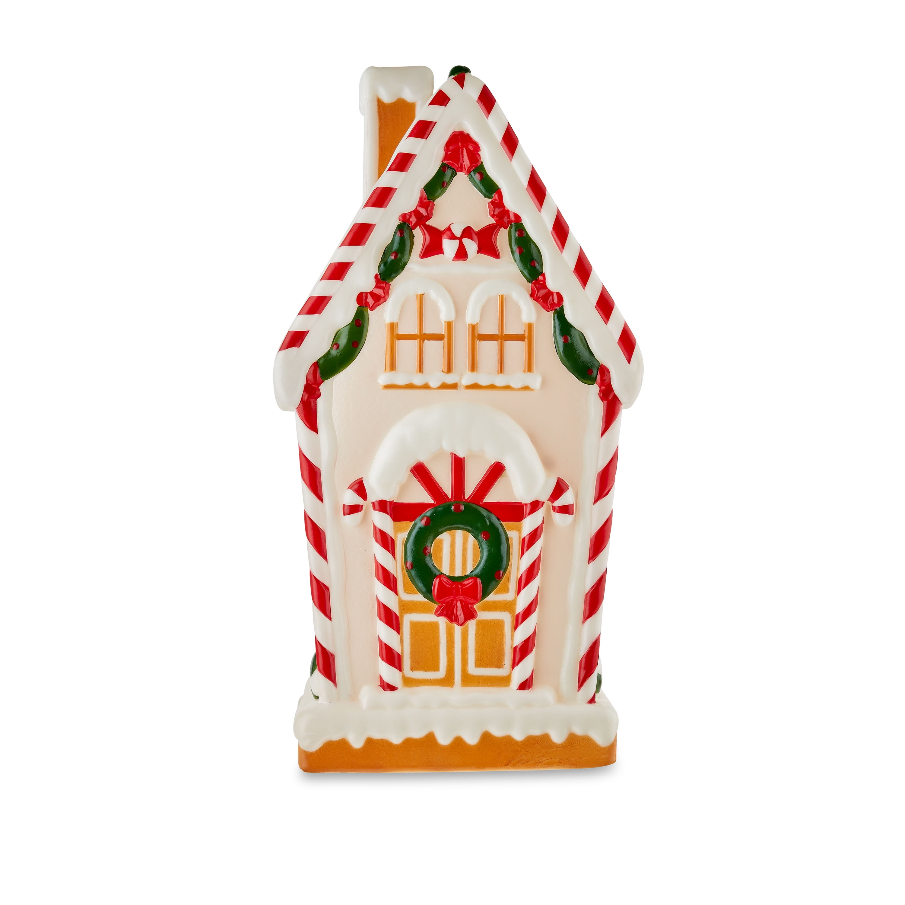 Blow Mold Plastic Light-Up Gingerbread House, 36", by Holiday Time ...