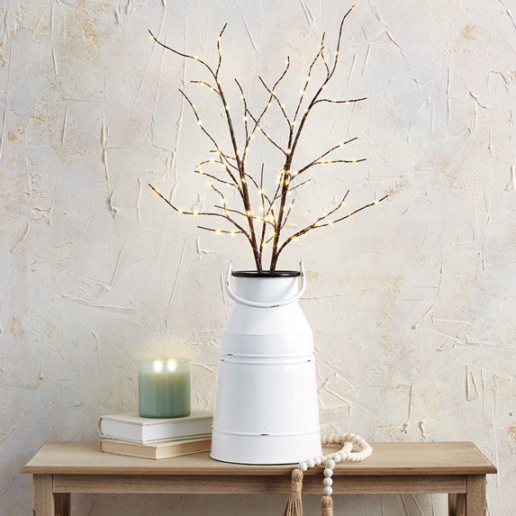 LED Lighted Poseable Branch Decor - Flower - Walmart.com