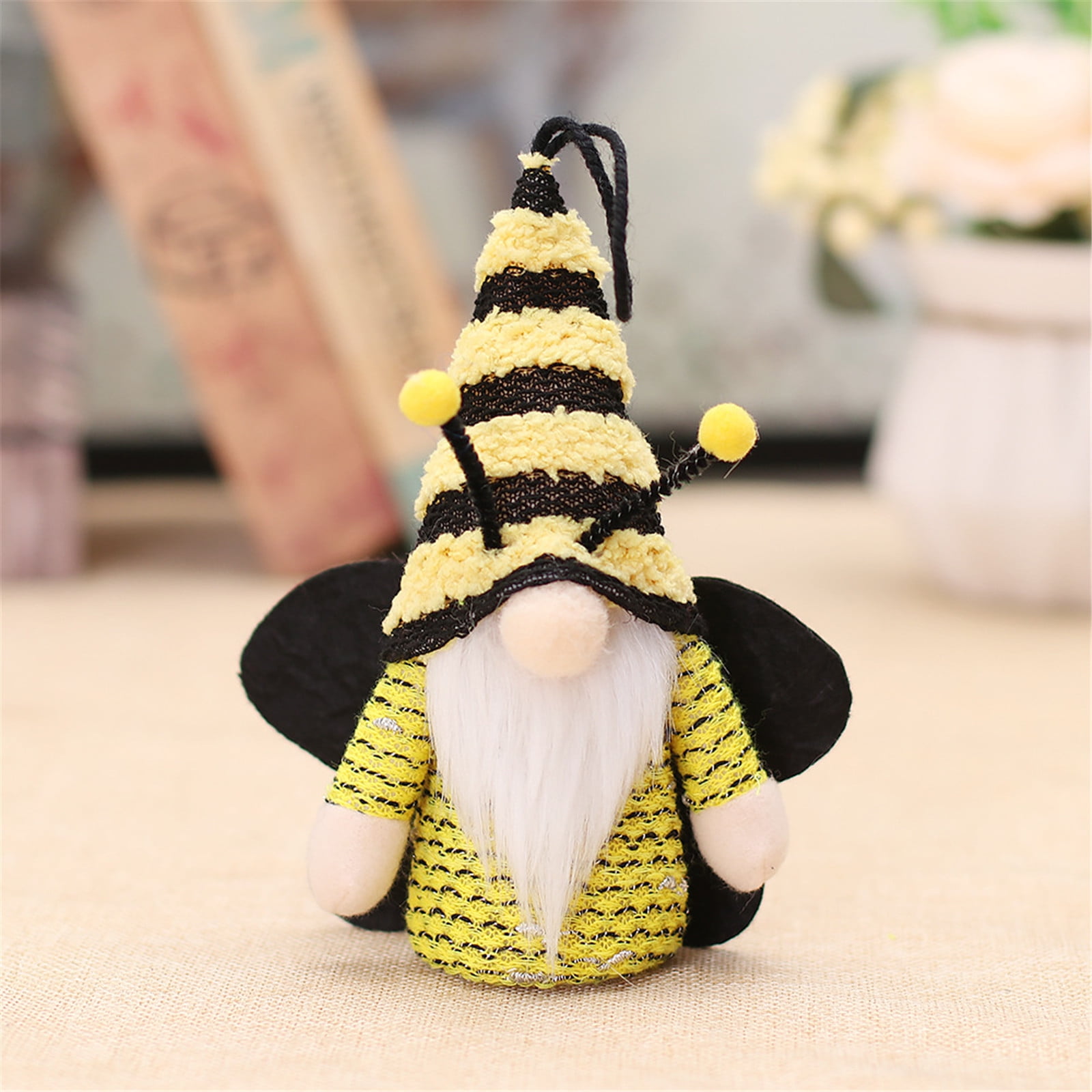 Lighted Bumble Bee Gnome Plush with Coin Cell Battery Operated ,Spring ...