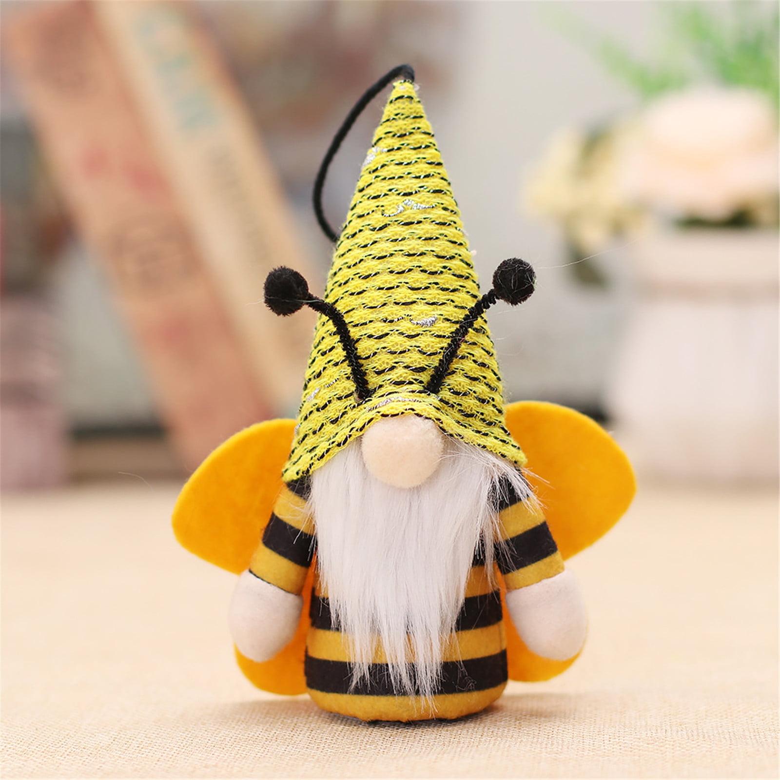 Lighted Bumble Bee Gnome Plush with Coin Cell Battery Operated ,Spring ...