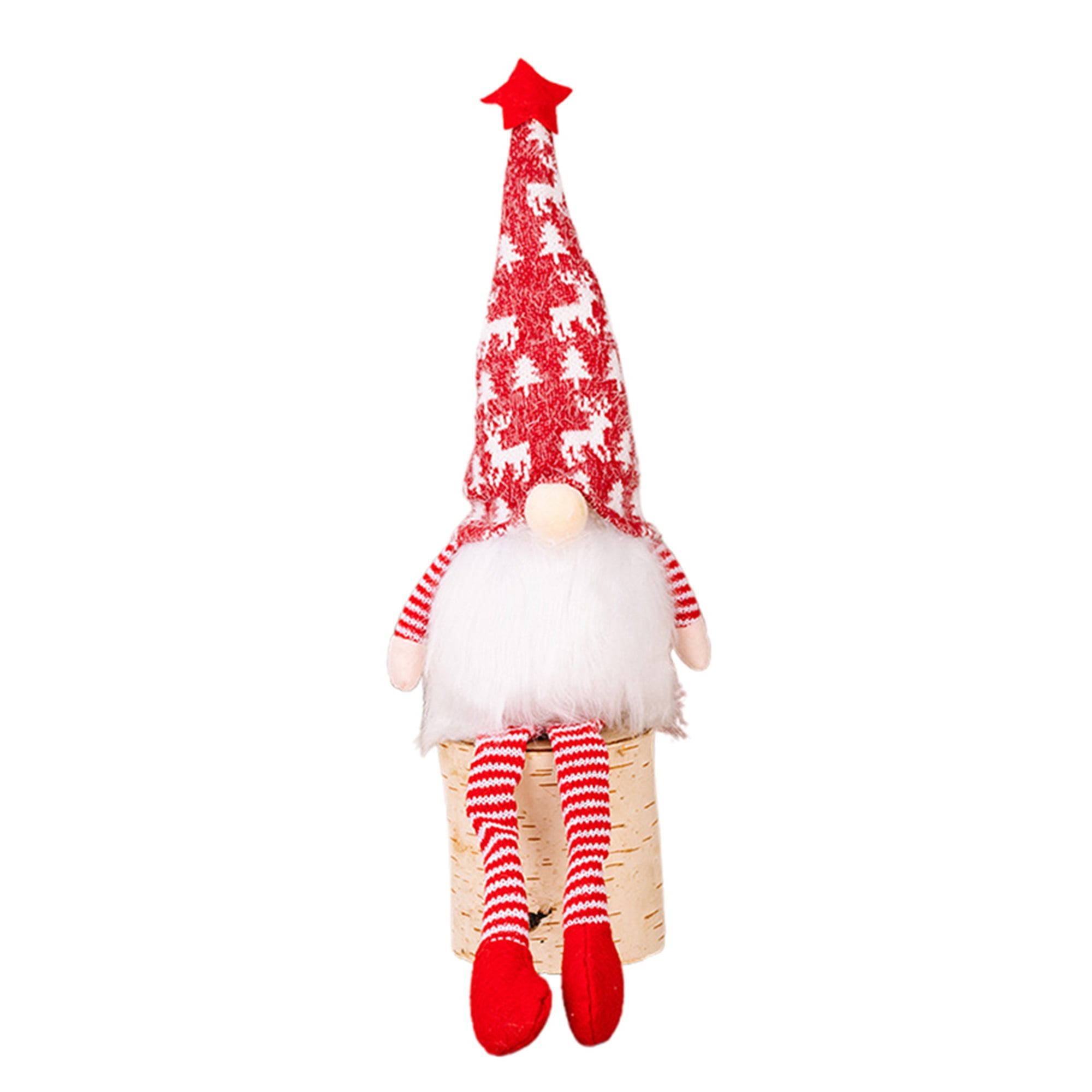 Lighted Christmas Gnome Light Up Scandinavian Tomte Plush Elf Holiday ...