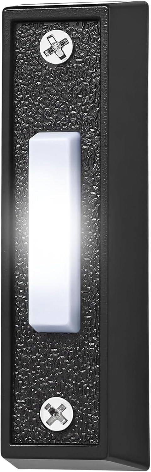 Lighted Doorbell Button, Wall Mounted Doorbell Switch with LED Light ...