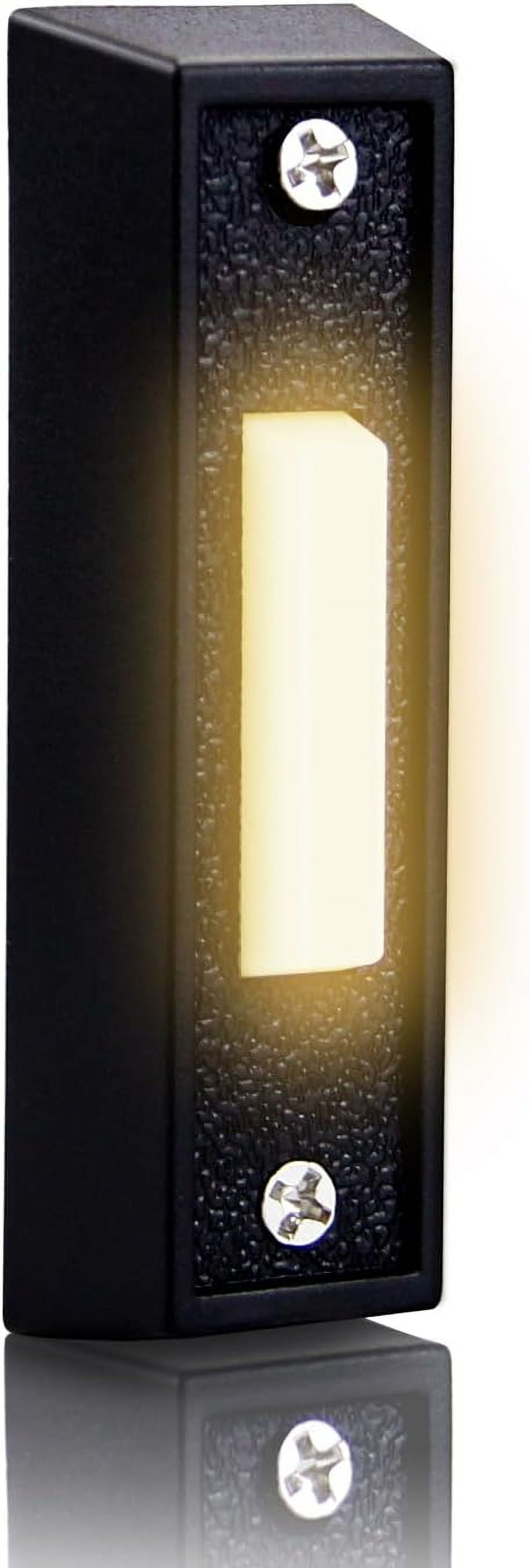 Lighted Doorbell Button, Wired Door Bell Push Button Replacement Door ...