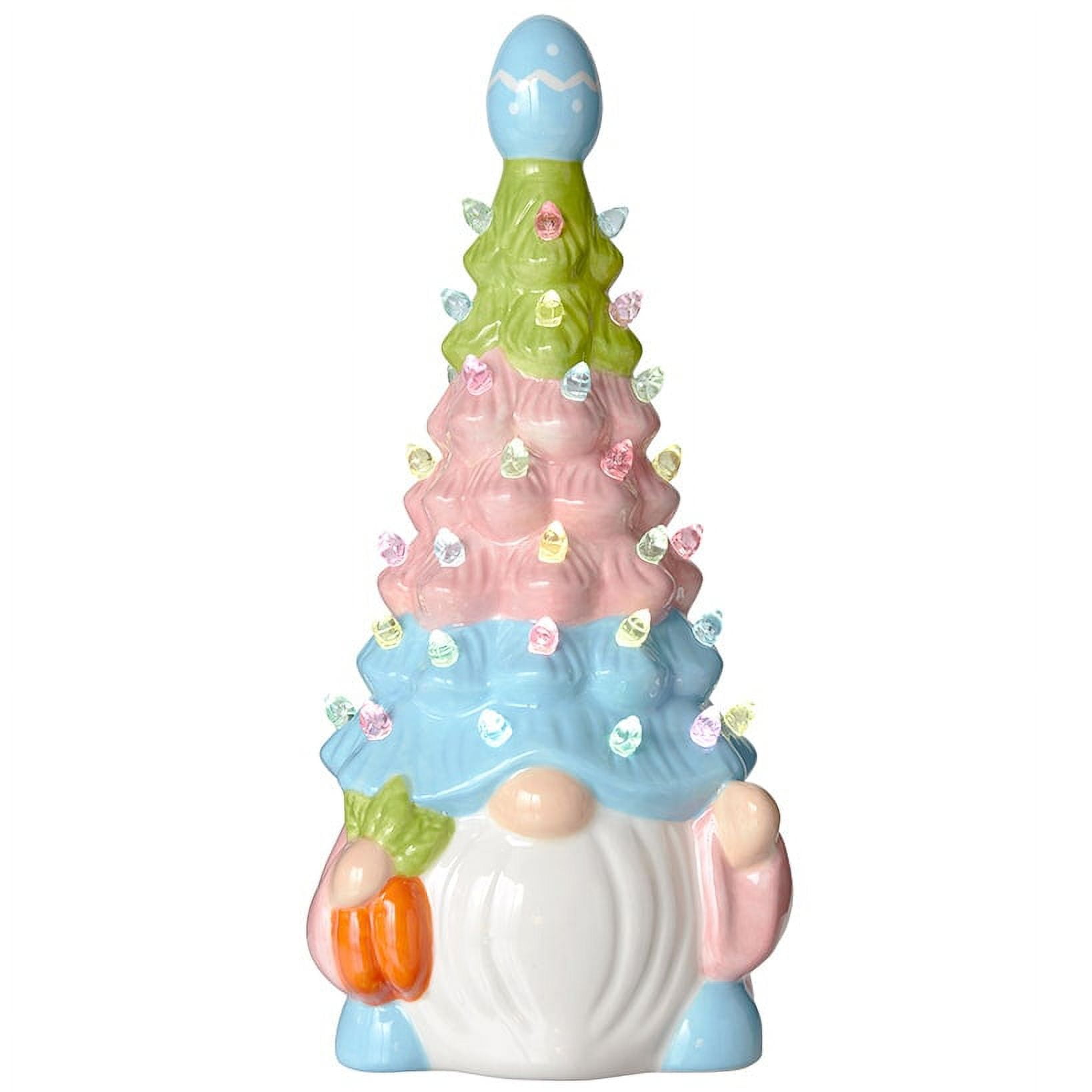 Easter Lighted Gnome Retro Tree Table Decor - Large - Walmart.com