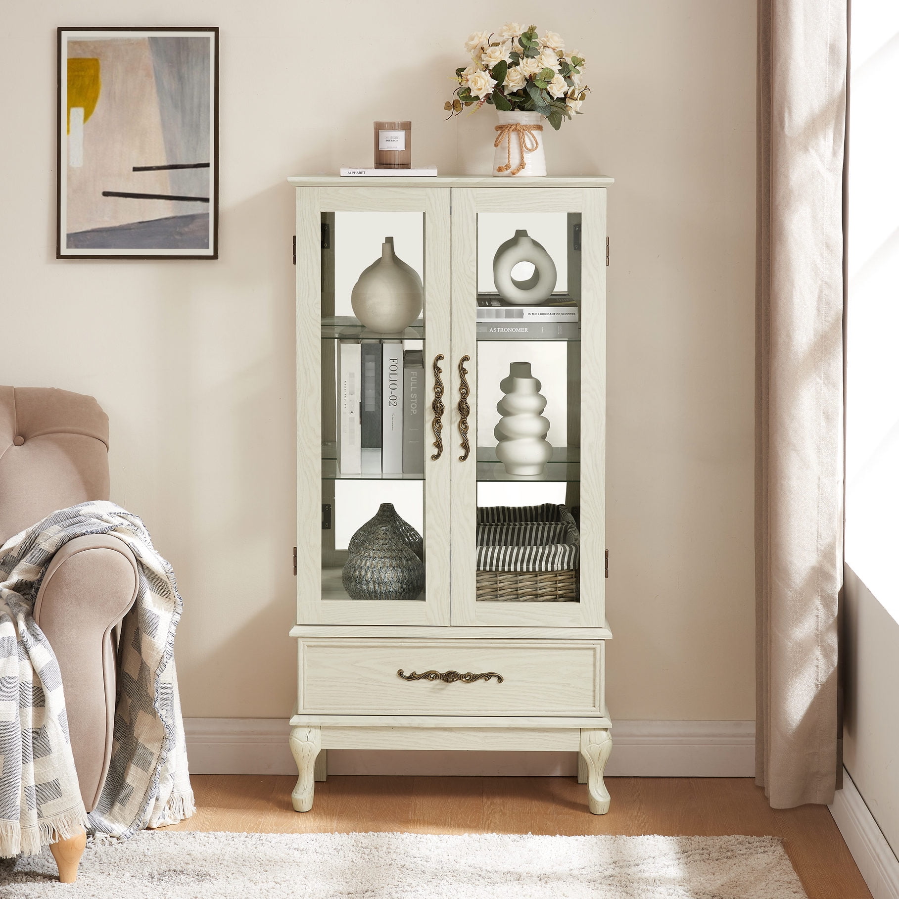 Lighted Glass Cabinet | Sophisticated Design for Any Space, Internal ...