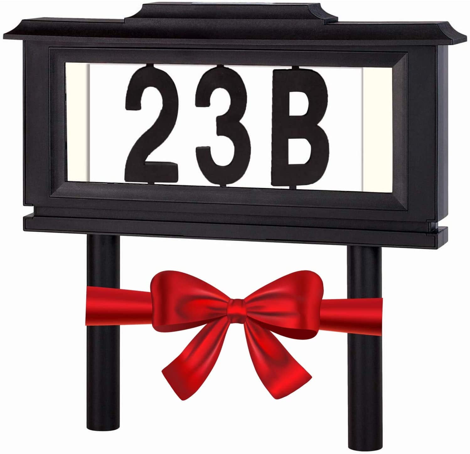 Free Shipping! Lighted House Numbers Address Sign - Solar Lighted ...