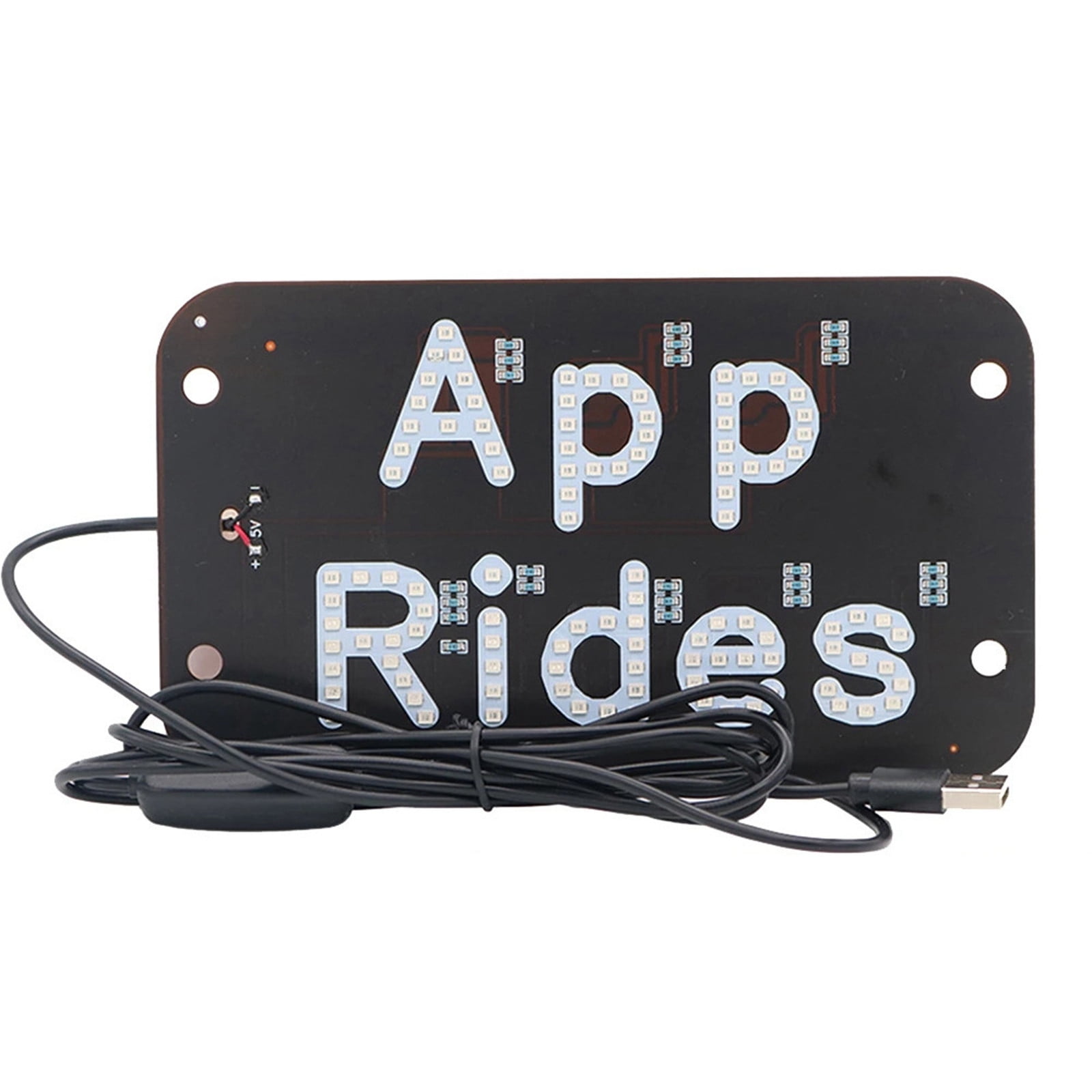 Lighted LED Sign For USB Plug LED Light Sign For Car Windshield Taxi ...