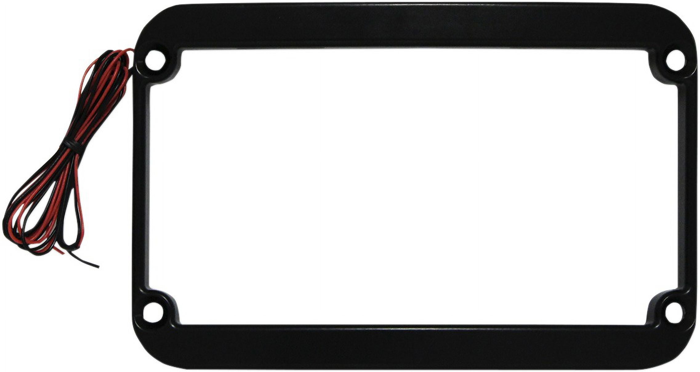 Lighted License Plate Frame - Black - Walmart.com