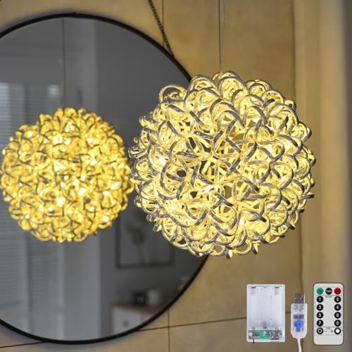 Lighted Magical Aluminum Balls Lights Hanging Tree Garden Lights ...
