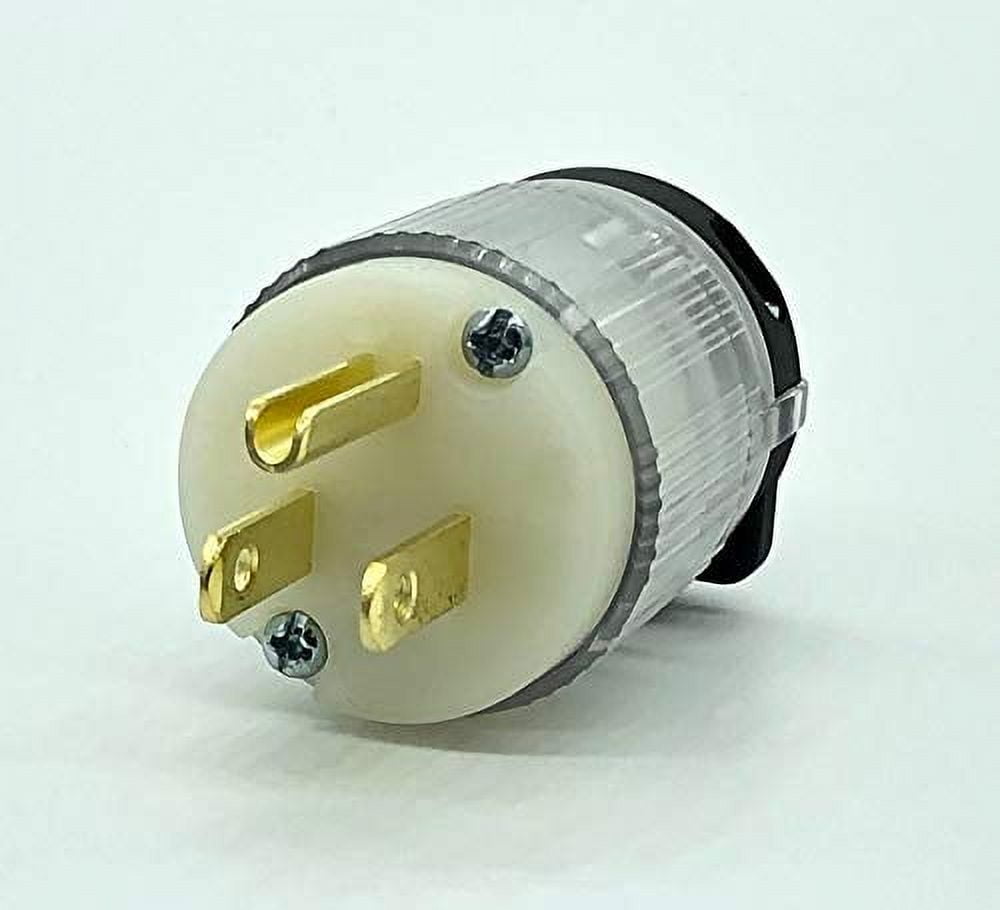 Lighted NEMA 5-15P Replacement Plug - Easy Assembly - Durable ...