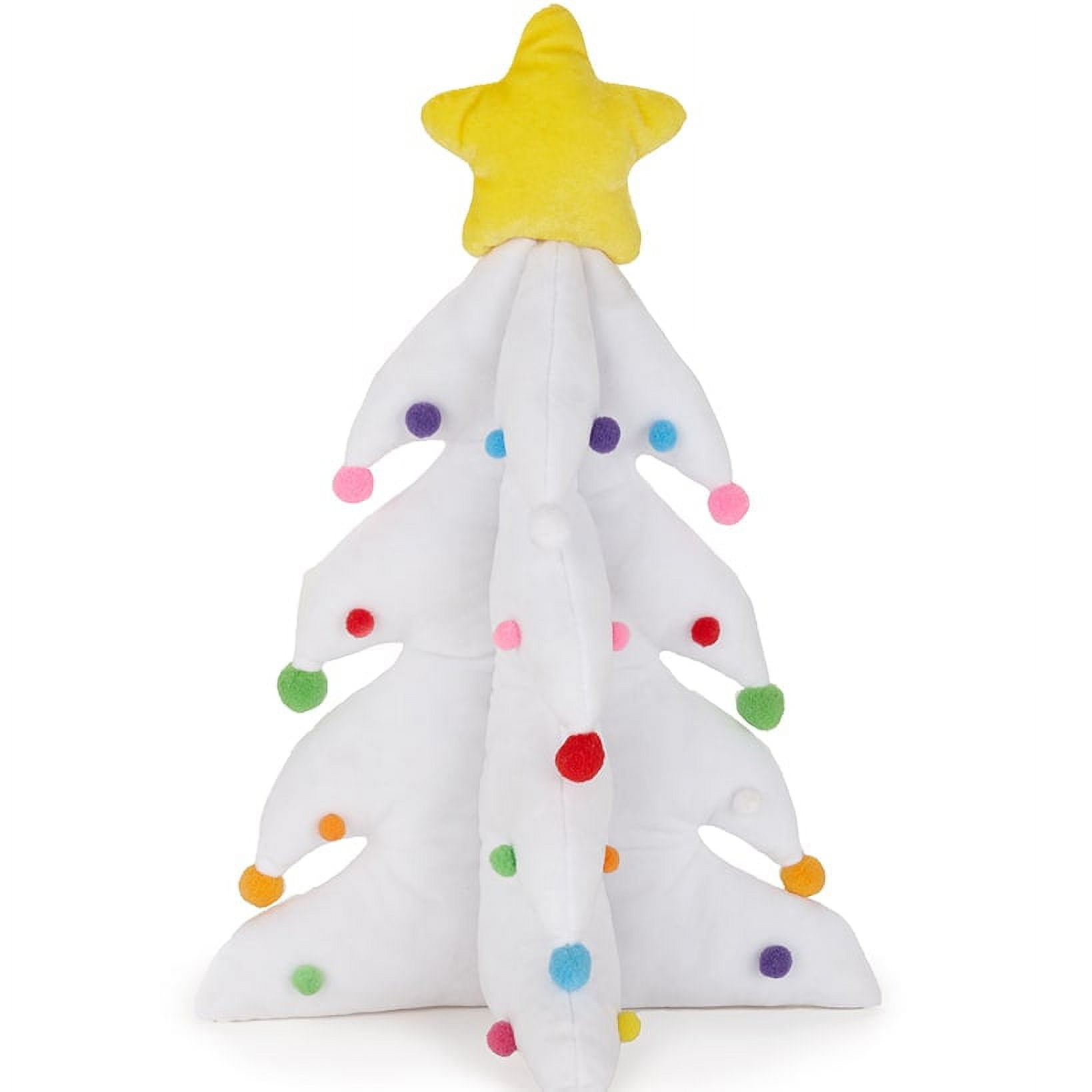 Lighted Plush Trees - Retro Christmas Decor - White - Walmart.com