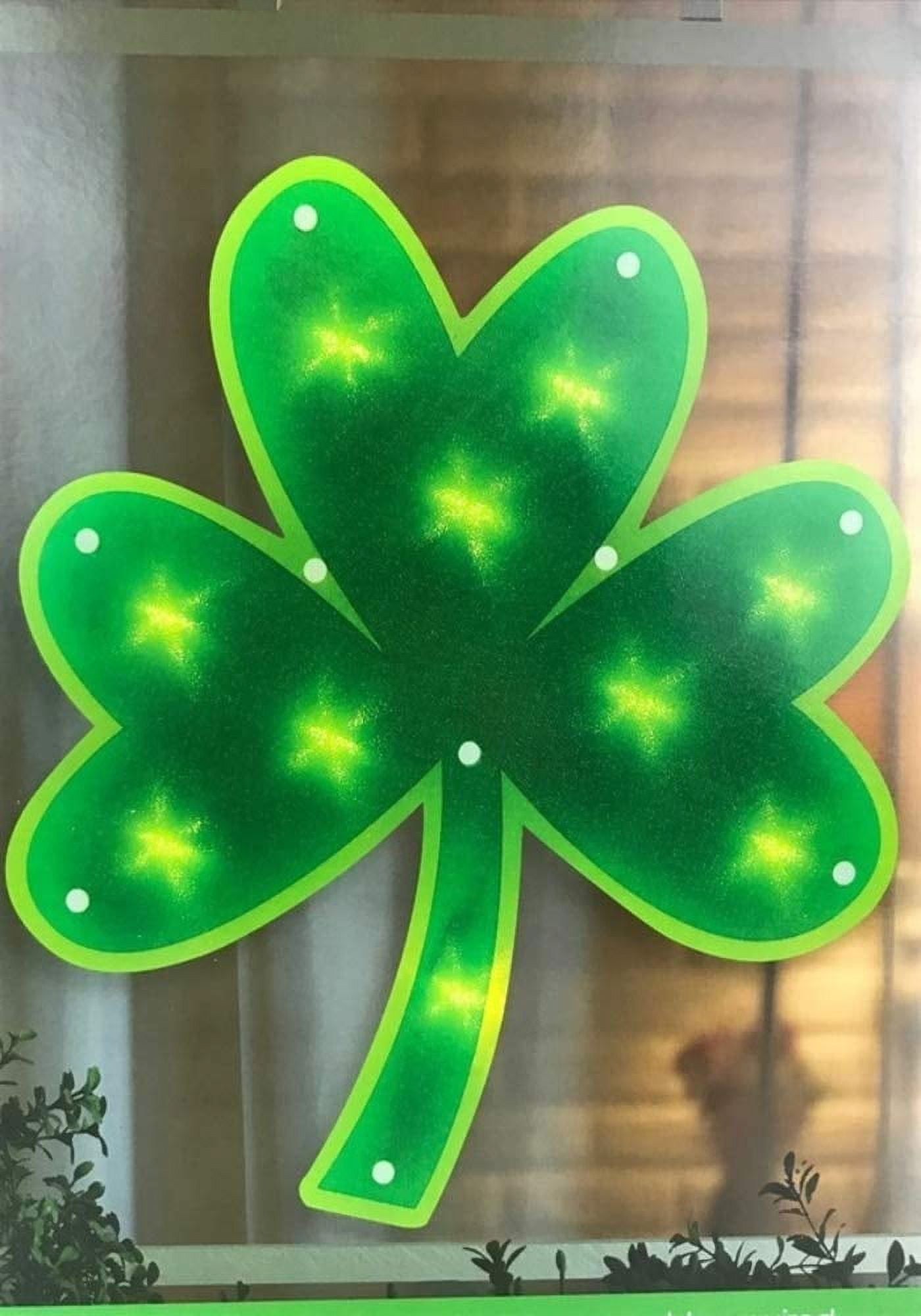 Lighted Shamrock St. Patricks Day Decoration - Walmart.com