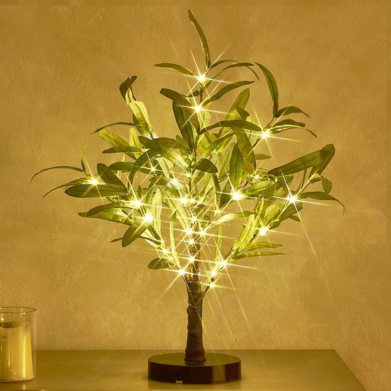Lighted Small Olive Tree Battery Operated or 18in 50 Warm White with ...