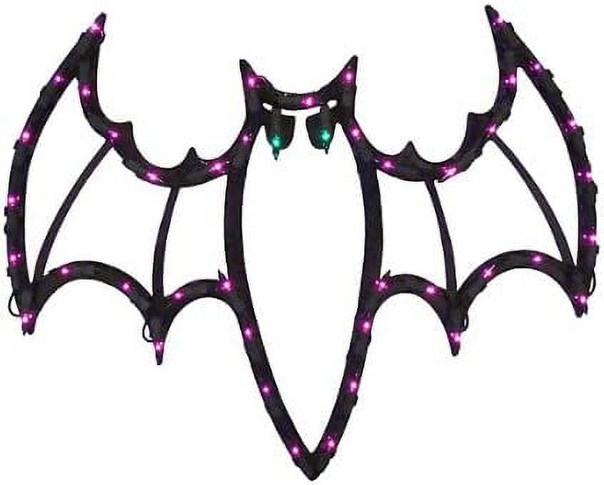 Lighted Spooky Bat Window Silhouette Decoration, 18" - Walmart.com