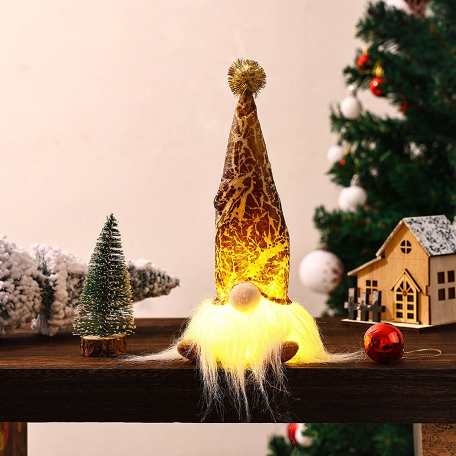 Lighted Standing Sitting Christmas Gnomes Decorations Light up ...