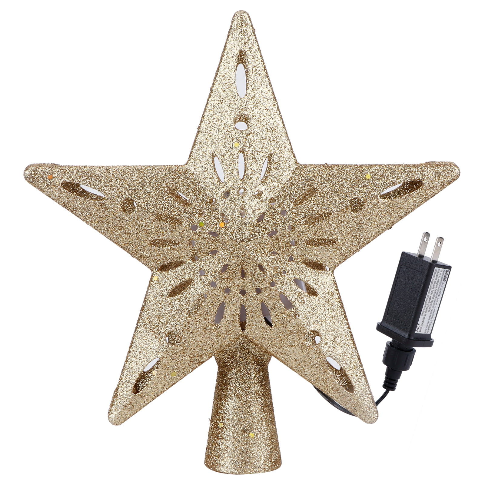 Lighted Star Tree Topper With LED Projector, Adds Festive Ambience ...