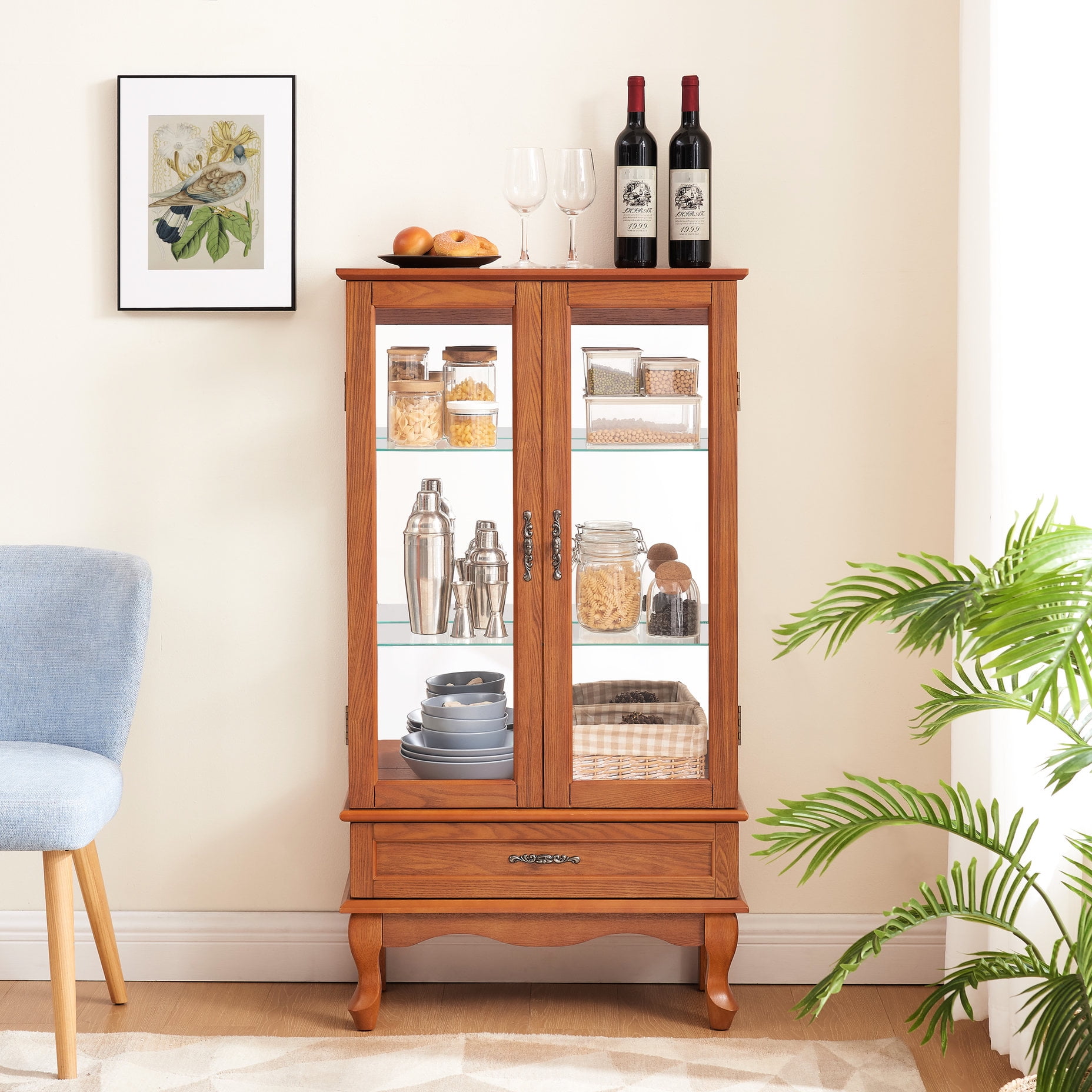 Lighted Storage Cabinet | Illuminated for Item Presentation, Multiple ...