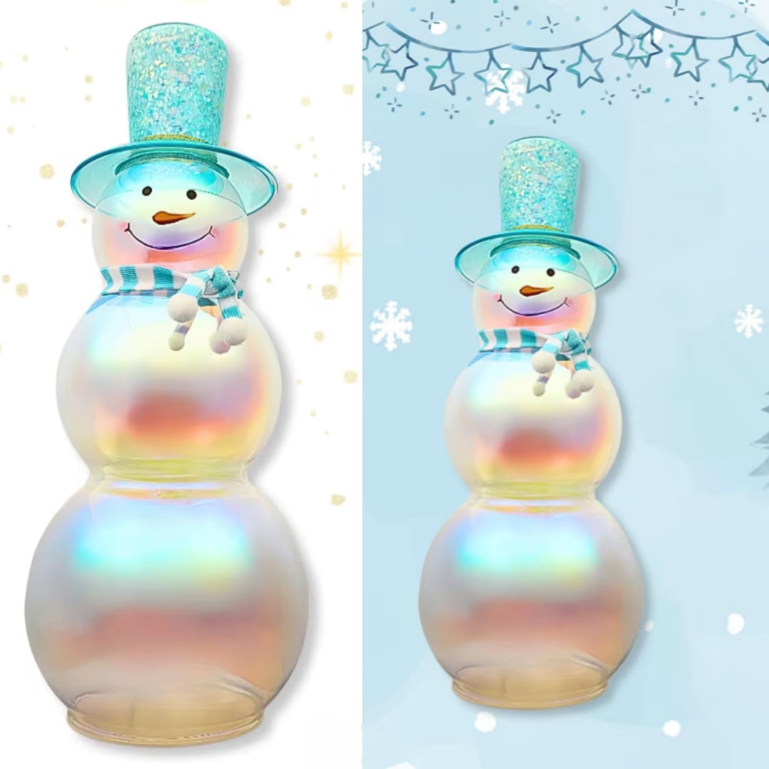 Lighted Swirl Snowman, Glitter Confetti Lantern, Christmas Decor ...