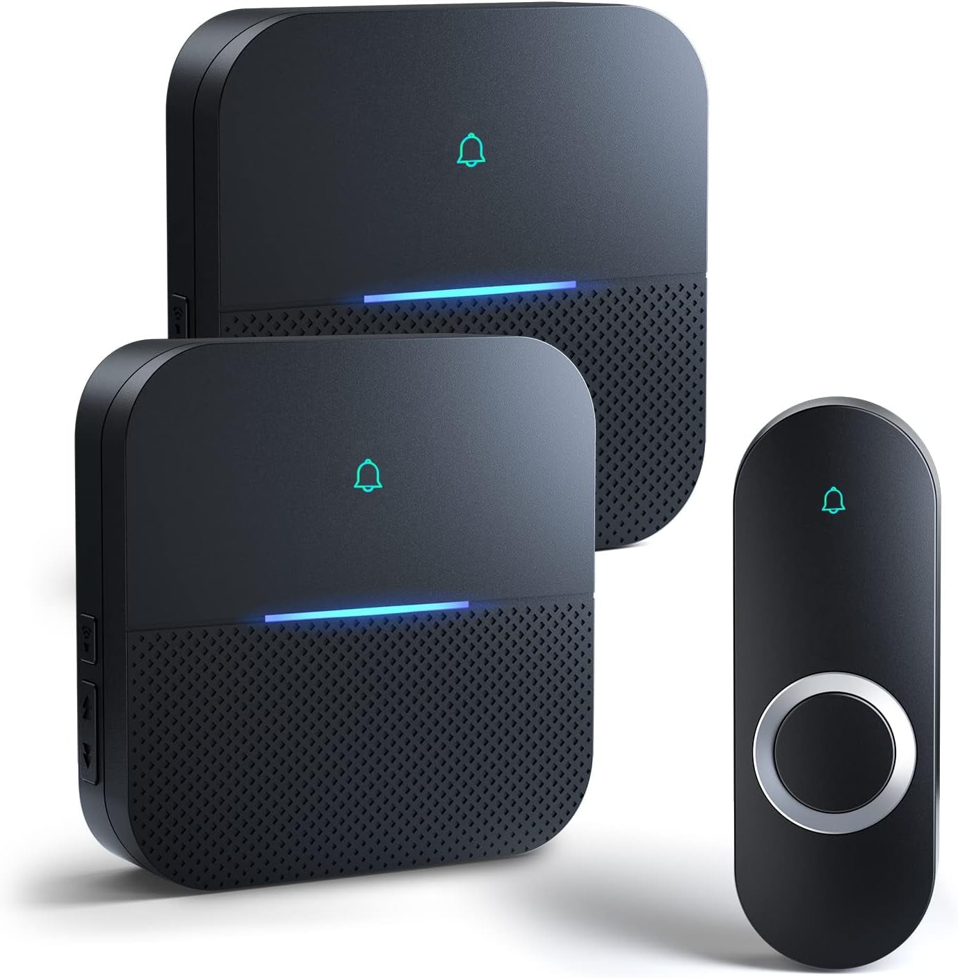 Lighted Wireless Doorbell for Home, Waterproof Battery Doorbell 1,000ft ...