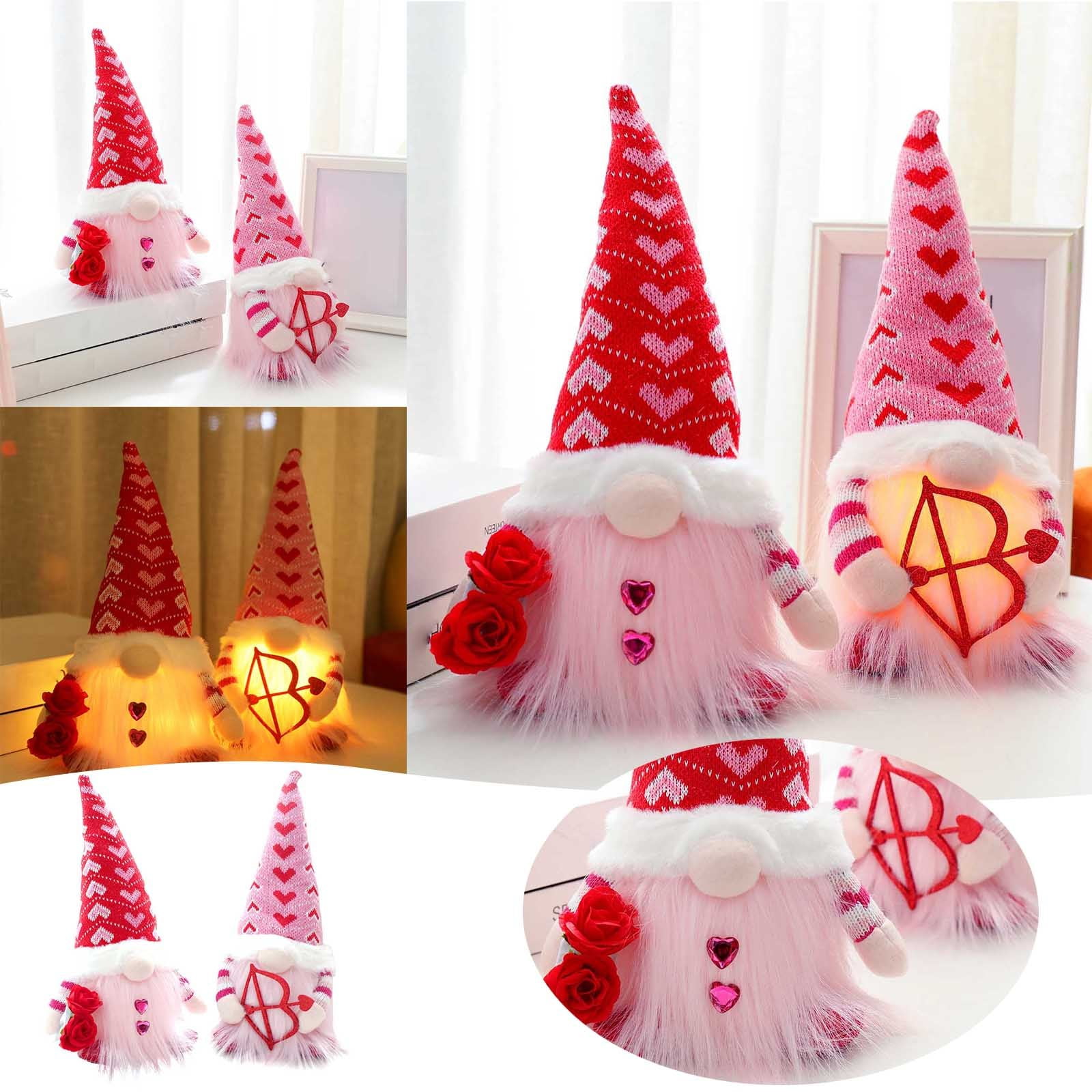 Lighted valentine cute Elf Plush for Valentines Day Decorations Indoor ...