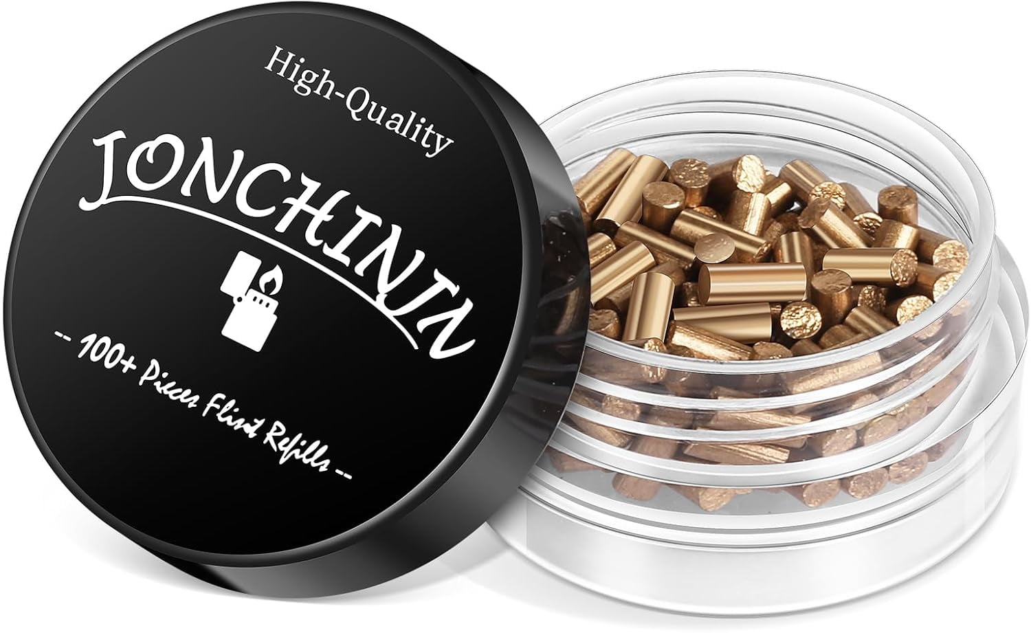 Lighter Flints 100 Pcs, Premium Flint Replacement Refills, Multi-Brand ...