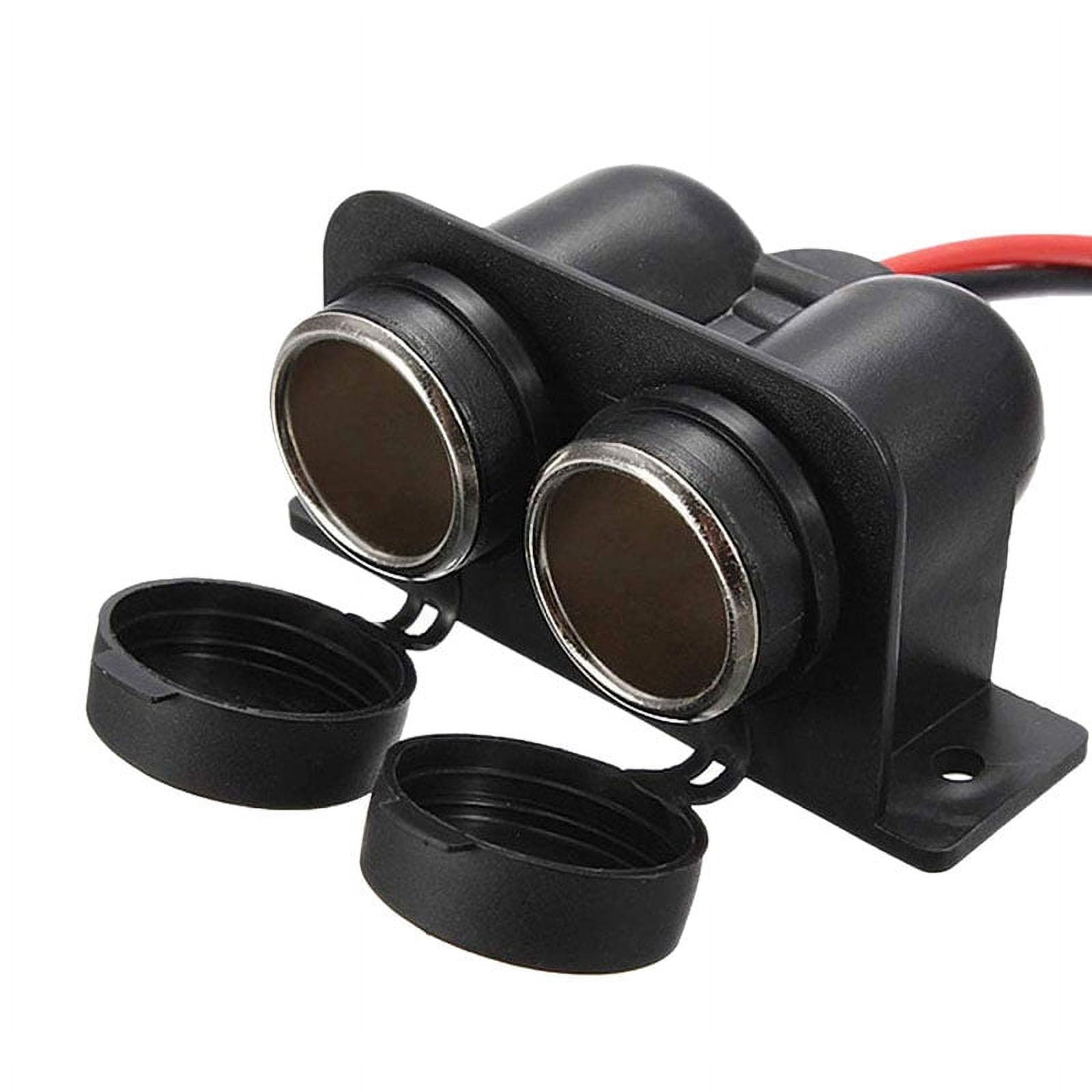 Lighter Socket 12V Waterproof Dual Power Plug Outlet with Wire for Car ...