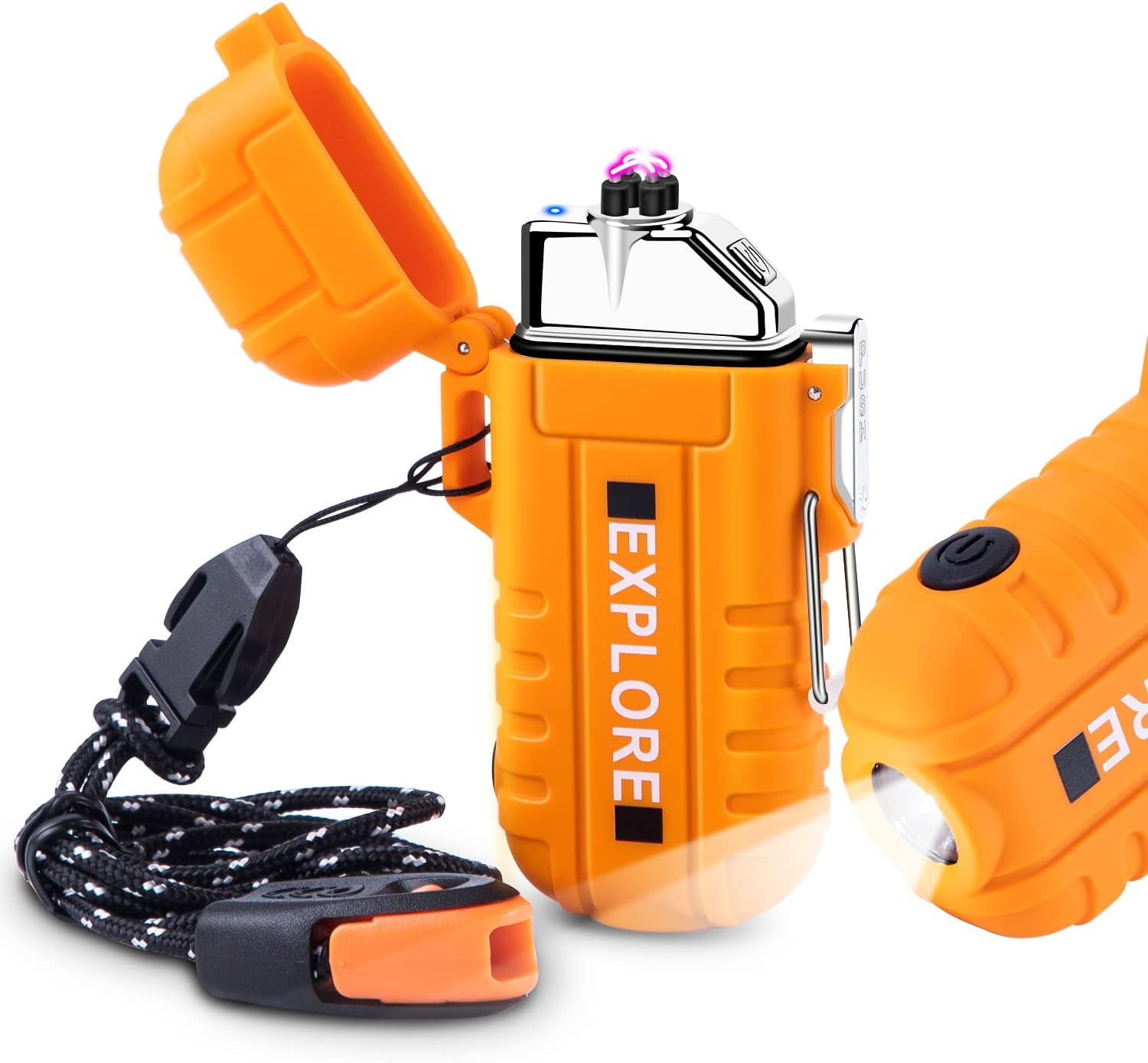 Lighter Waterproof Electric Lighter USB Type C Rechargeable Lighter ...