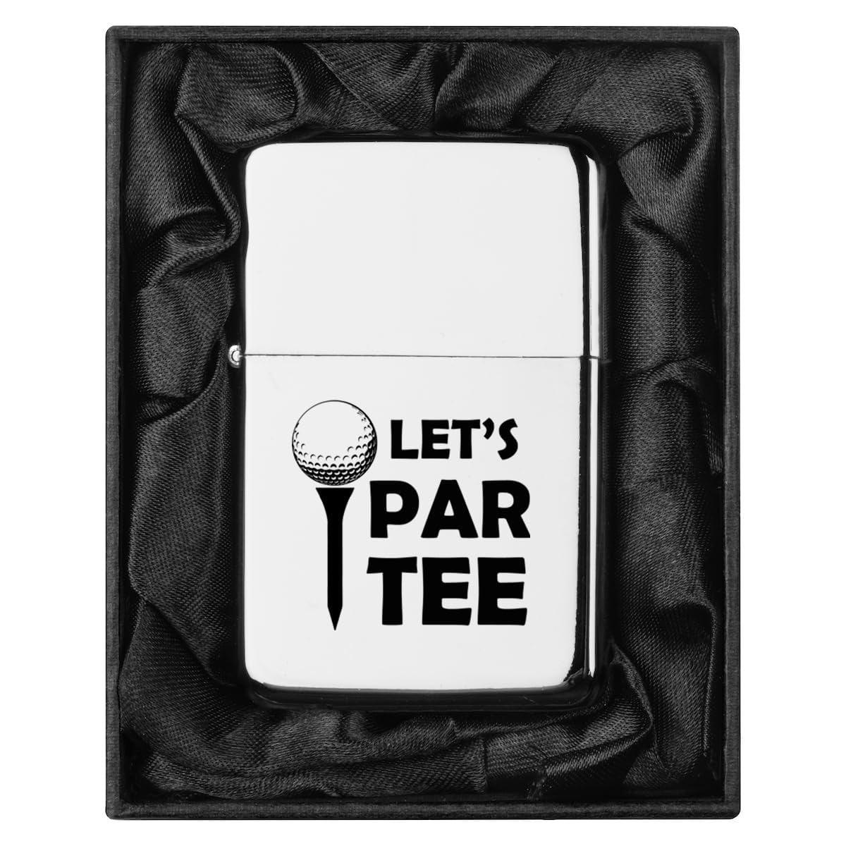 Lighter in Black Silk Lined Gift Box Let's Par Tee Funny Golf Gift ...
