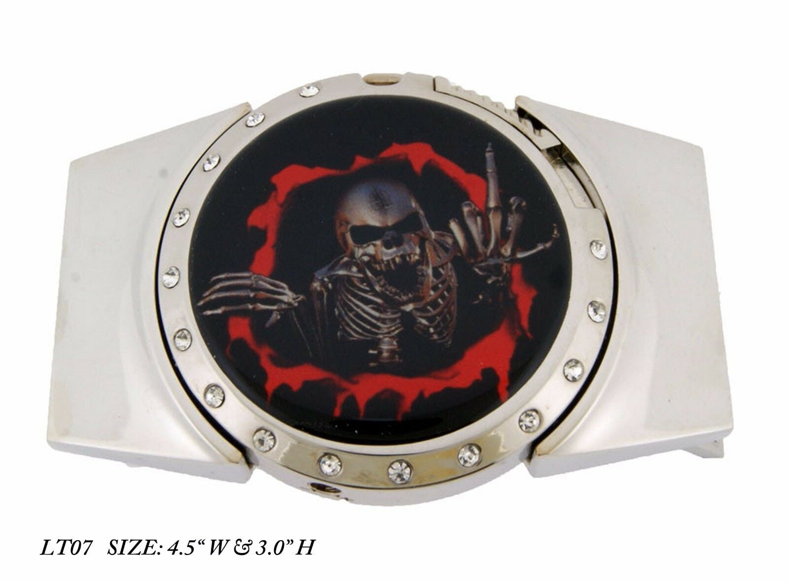 Lighters Removable Belt Buckle Skull Skeleton Multicolored Gothic ...