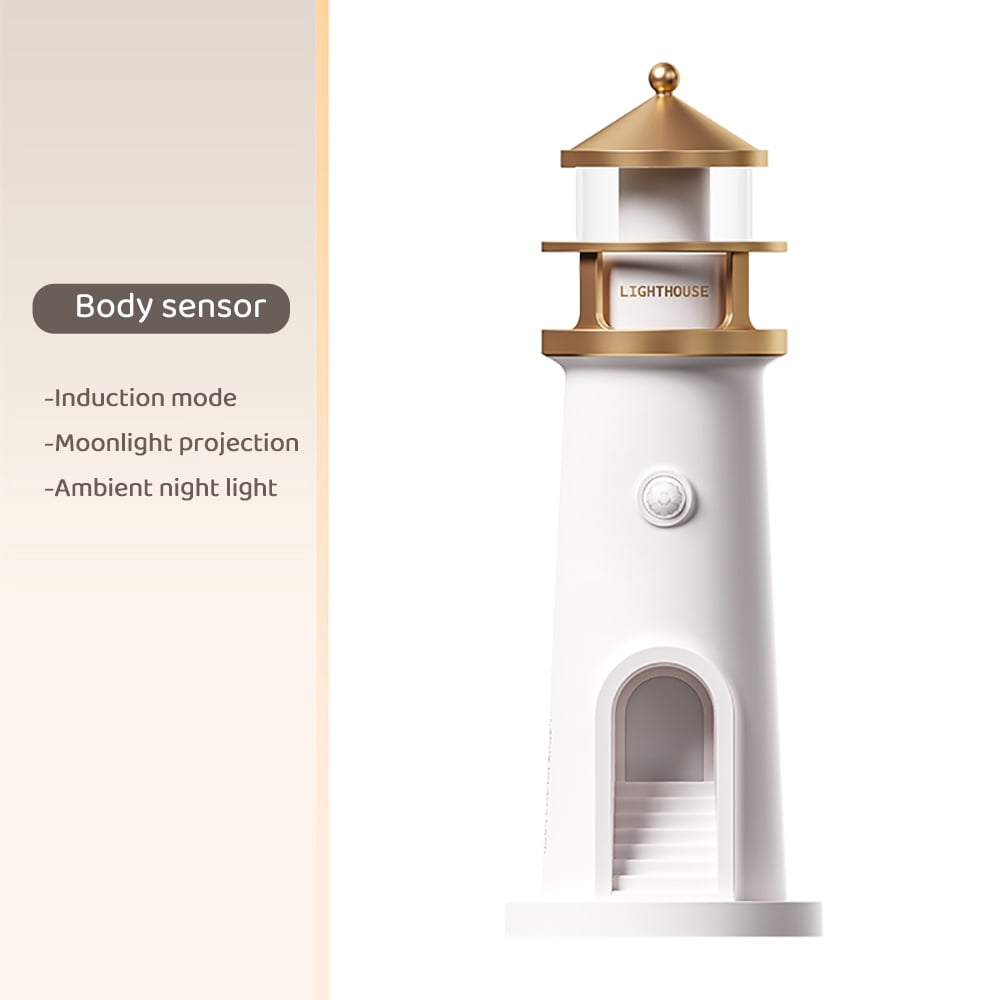 Lighthouse Ambient lights Moon Projection Light Dimmable Bluetooth ...
