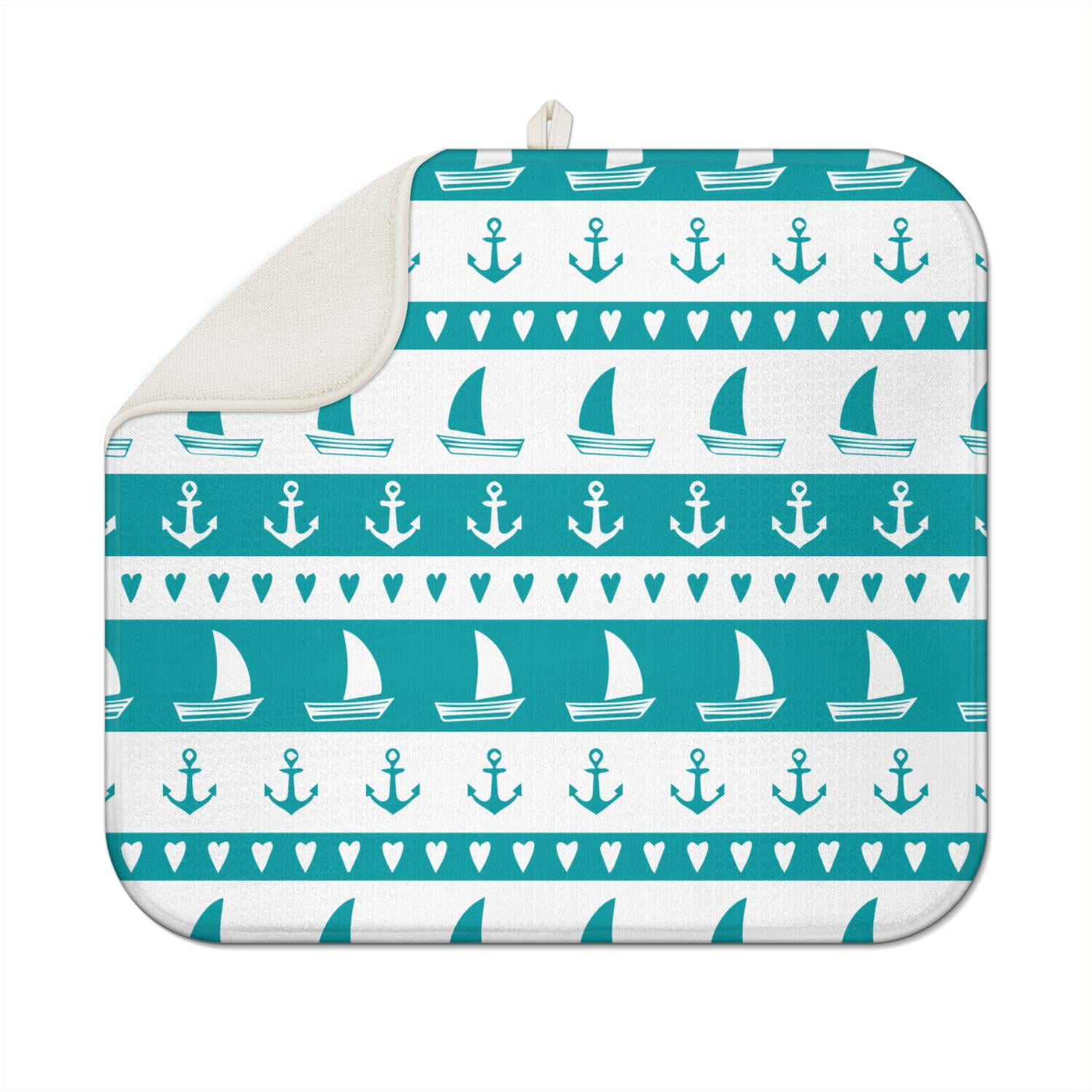 Lighthouse Anchors Coffee Mat Nautical Anchor Boat Sea Seaside Coastal ...