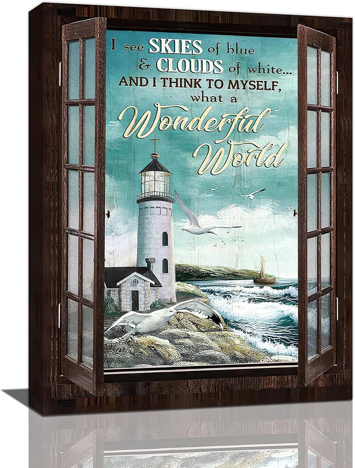Lighthouse Bathroom Wall Art Beach Seagull Bathroom Pictures for Wall ...