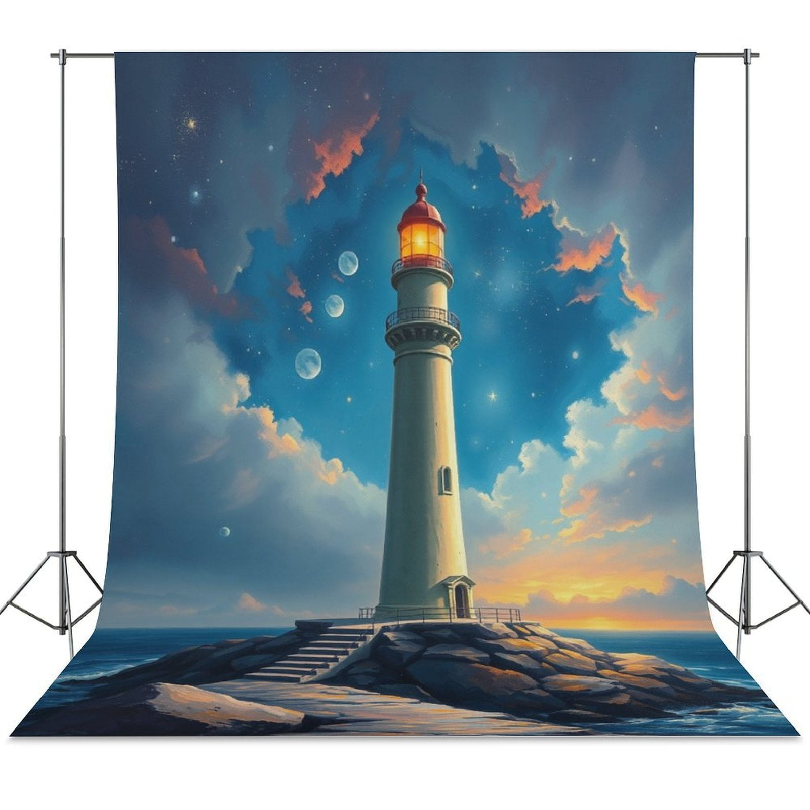 Lighthouse Celestial Sea Photography Backdrops Adult Photostudio Props ...