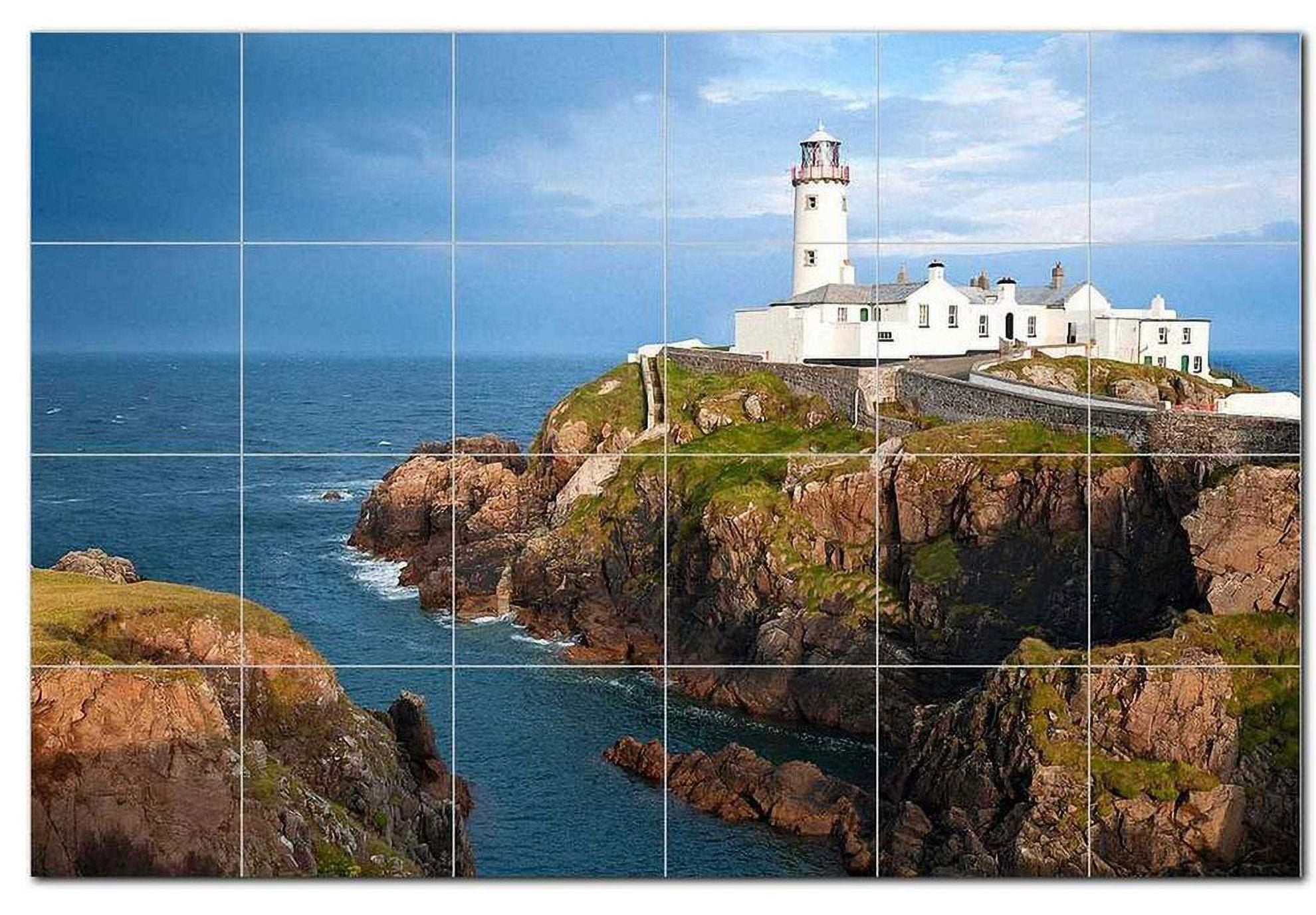 Lighthouse Ceramic Tile Mural Kitchen Backsplash Bathroom Shower ...
