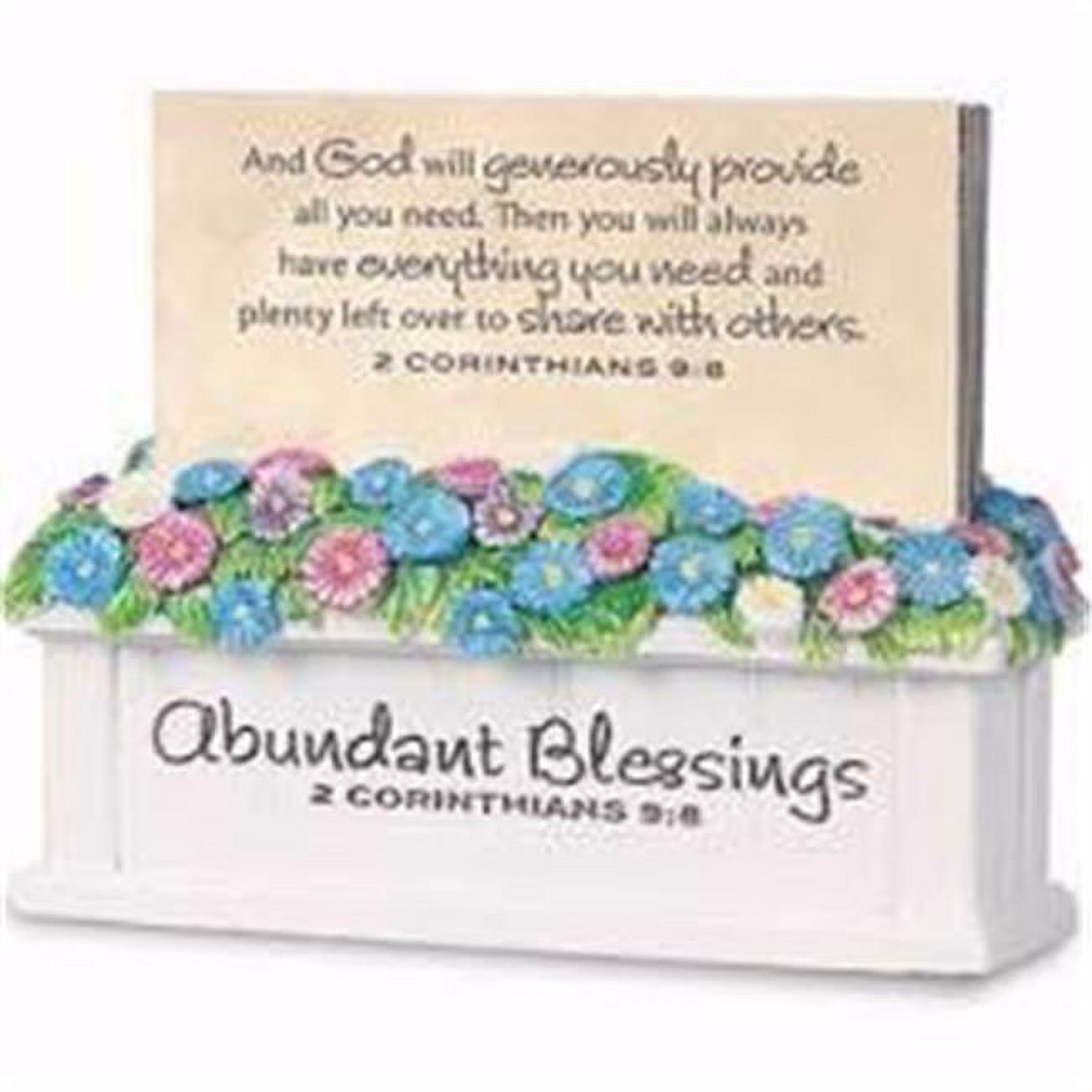 Lighthouse Christian Products 192653 Scripture Card Holder-Abundant ...