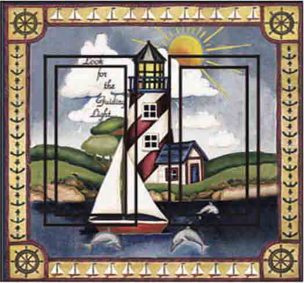 Lighthouse Double Rocker SwitchStix Peel and Stick Art Deco Switch ...