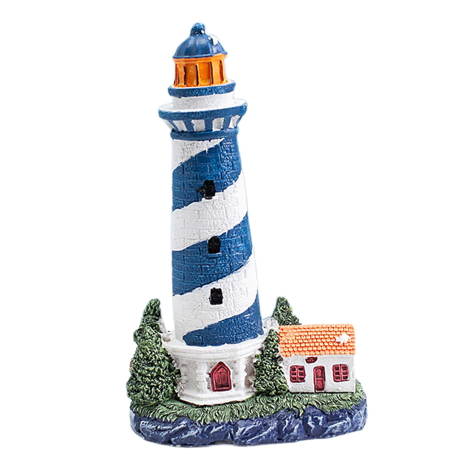 Lighthouse Figurine, for Office Hotel Fvor Living Room Decortion , Blue ...