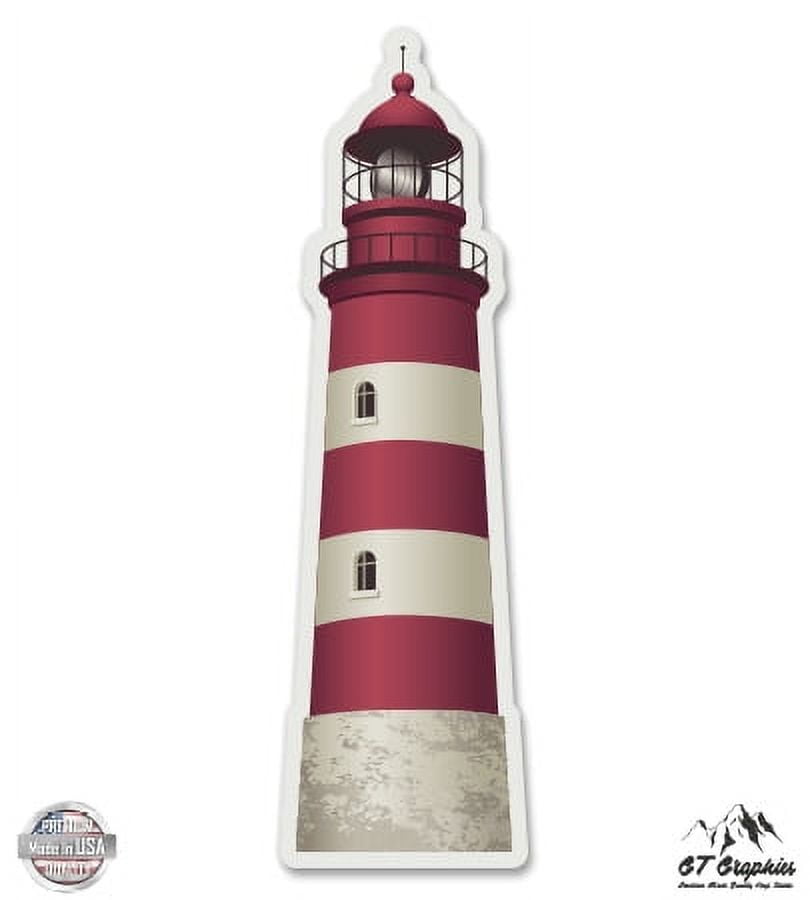 Lighthouse Graphic - 12" Vinyl Sticker Waterproof Decal - Walmart.com