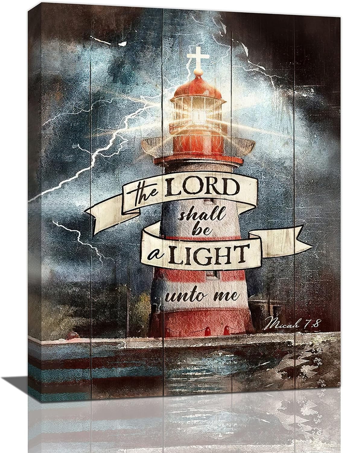 Lighthouse Nautical Wall Art Christian Lighthouse Pictures Wall Decor ...
