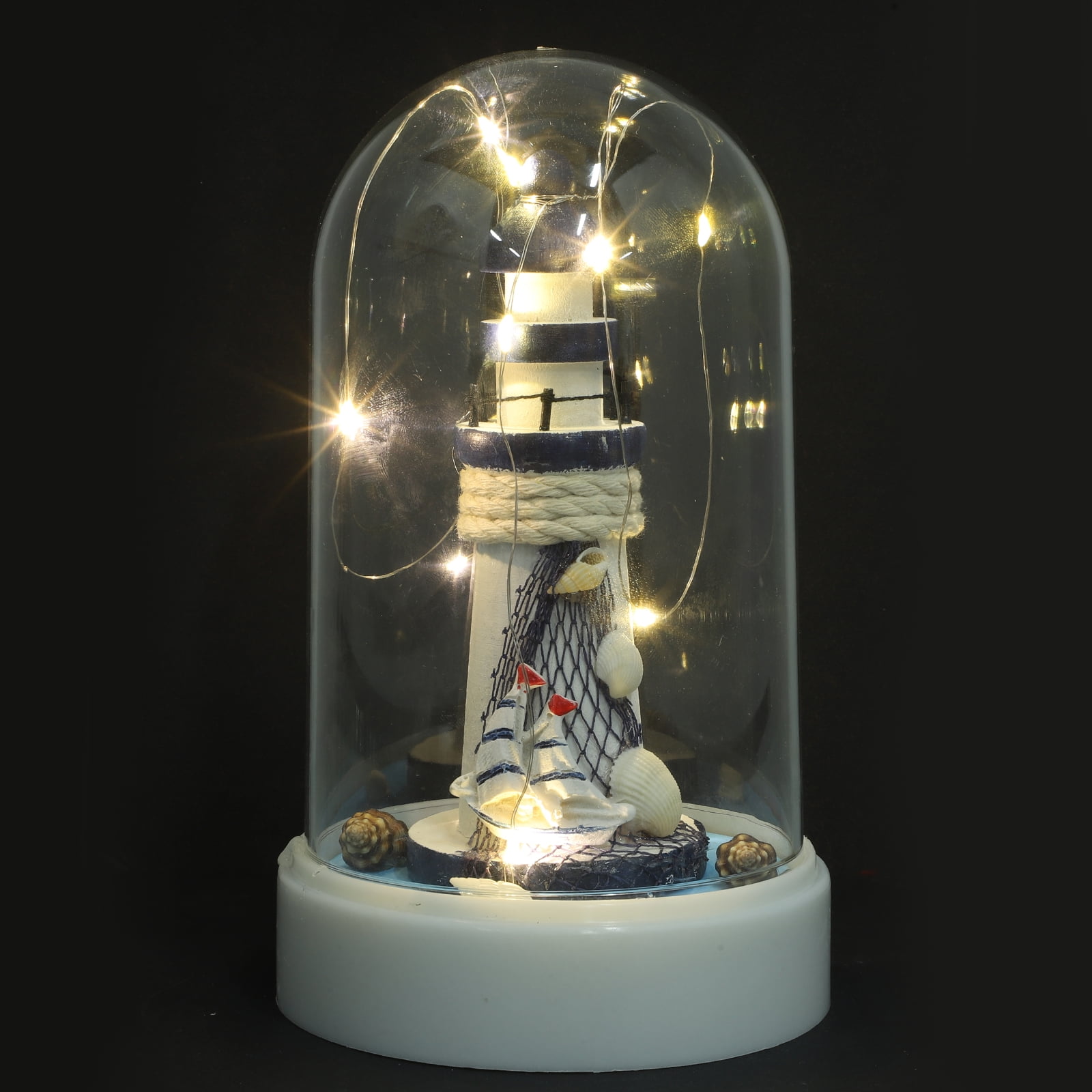 Lighthouse Night Lights Led Nautical Lighthouse Tower Lamp Ocean Sea ...