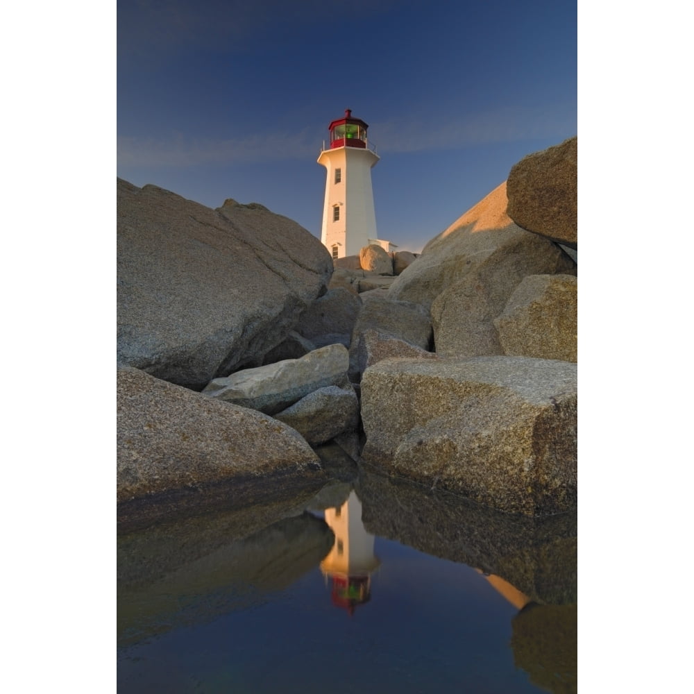 Lighthouse Peggys Cove Nova Scotia Poster Print - Walmart.com