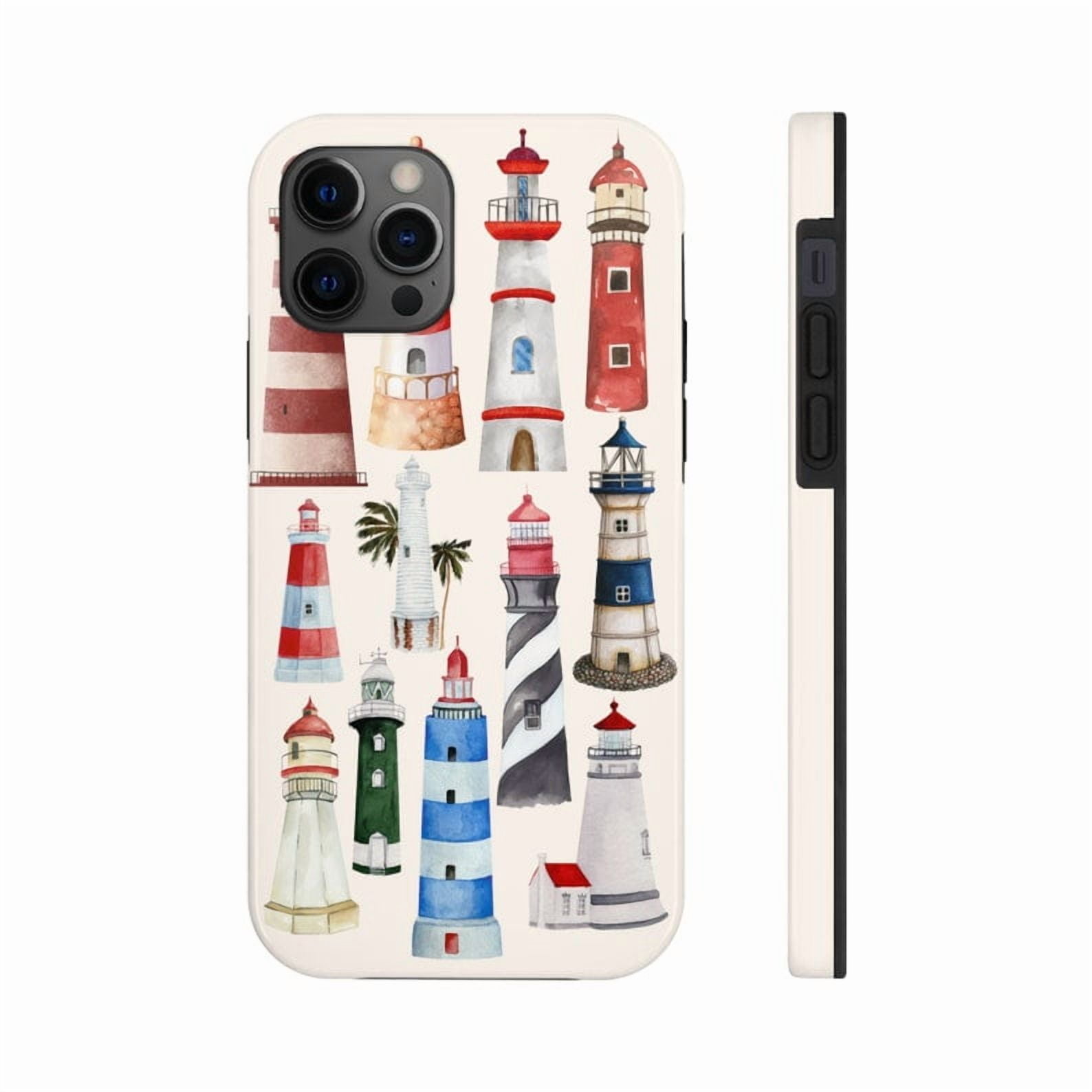 Lighthouse Phone Case for iPhone 11 to 16 Nautical Ocean Lover Coastal ...