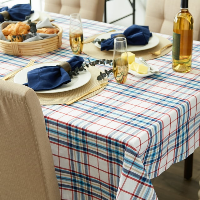 Lighthouse Plaid Tablecloth 60x104 - Walmart.com