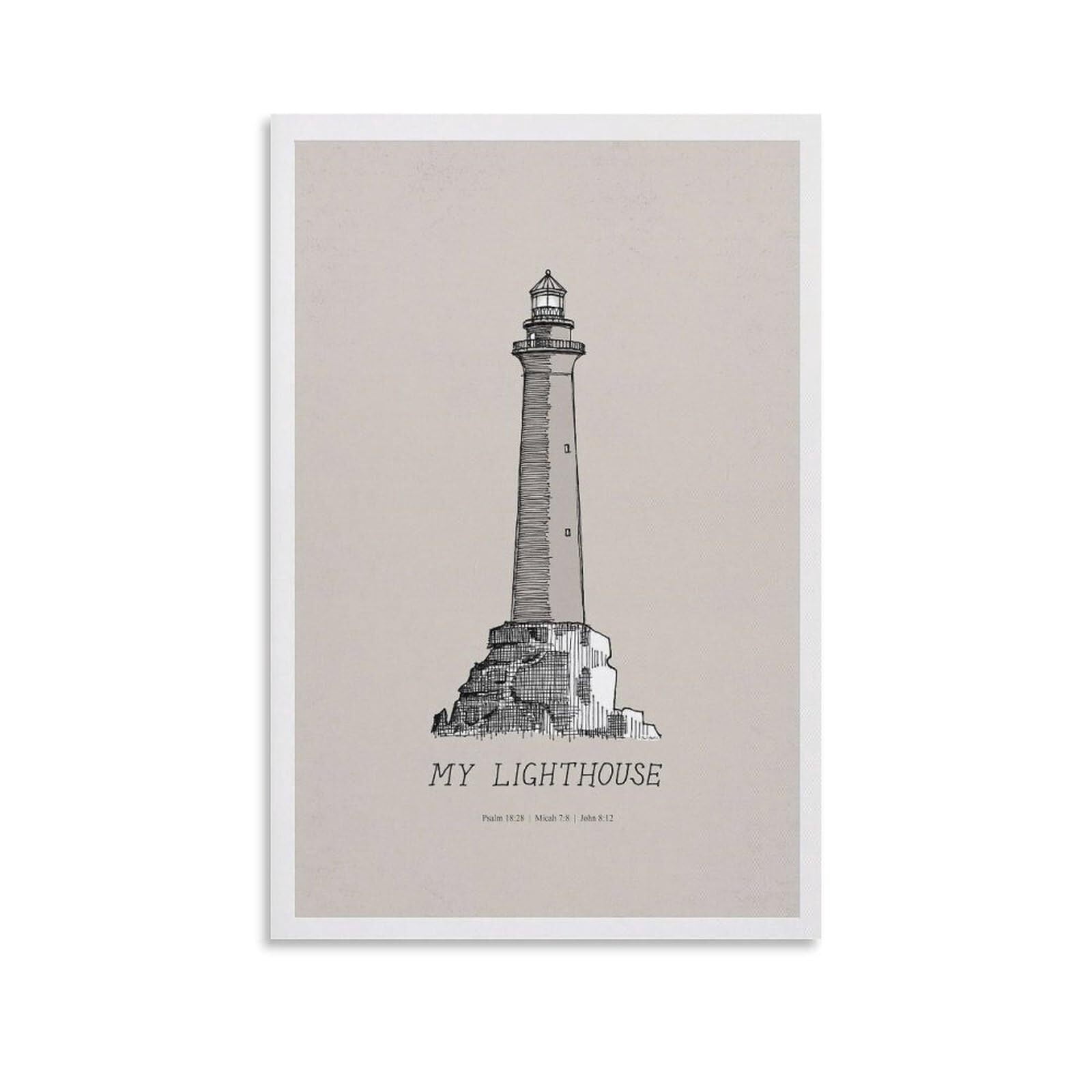 My Lighthouse Print, I Am The Light of The World, Jesus Print, Beach ...