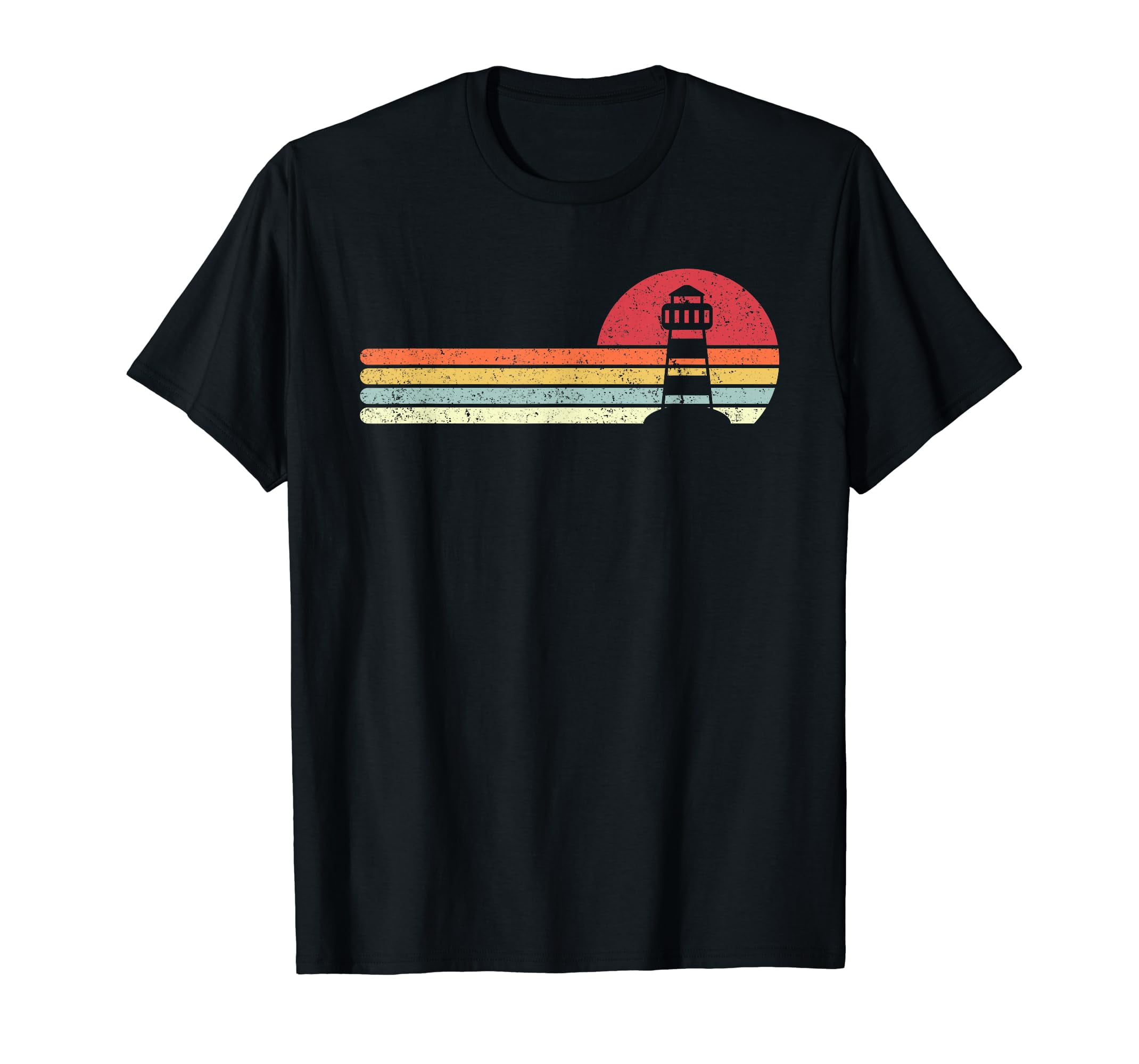 Lighthouse Shirt. Retro Style Beach, Seaside T-Shirt - Walmart.com