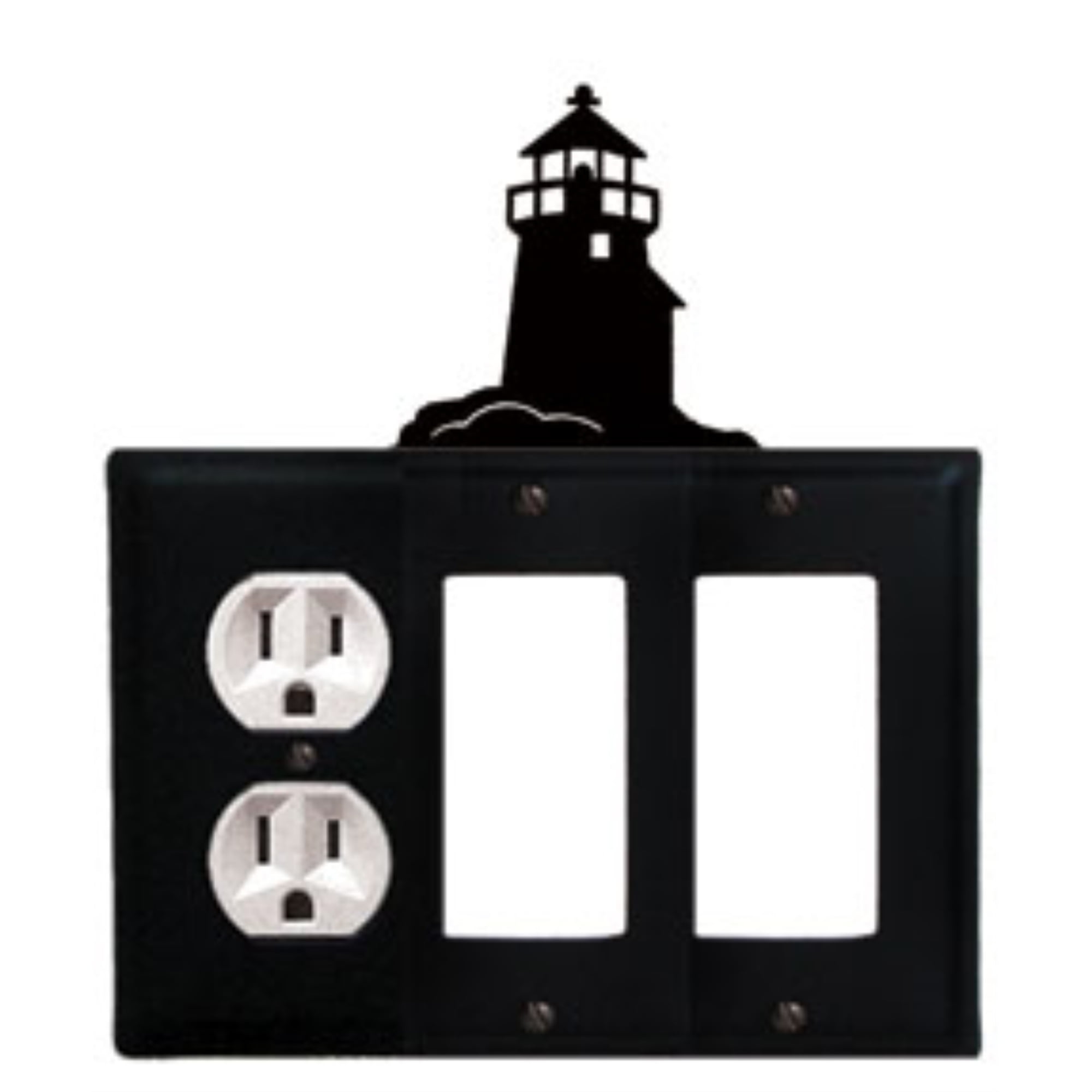 Lighthouse Single Outlet CUSTOM Product Double Cover - Walmart.com